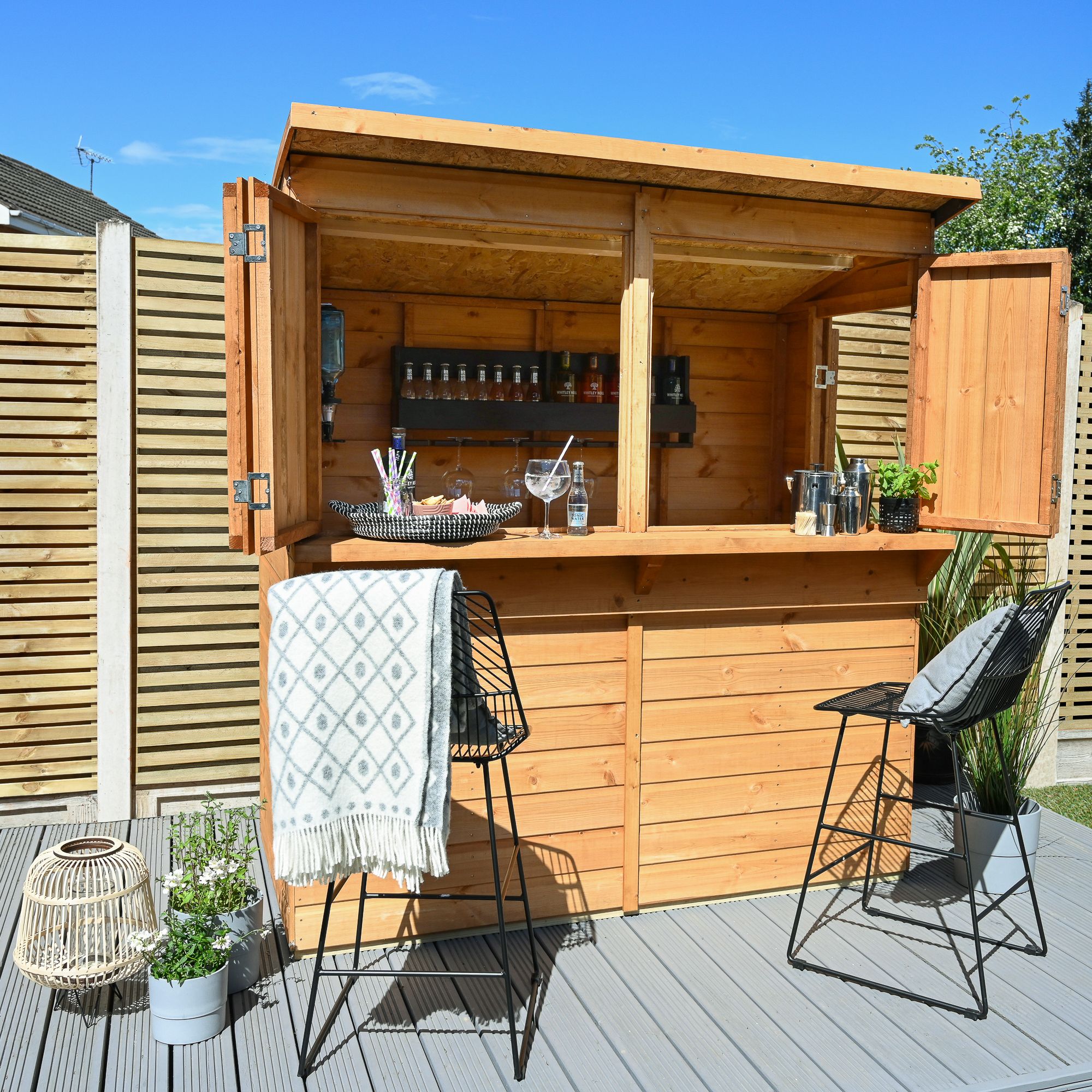 Forest Garden 6x3 ft with Single door & 2 windows Pent Wooden Garden ...