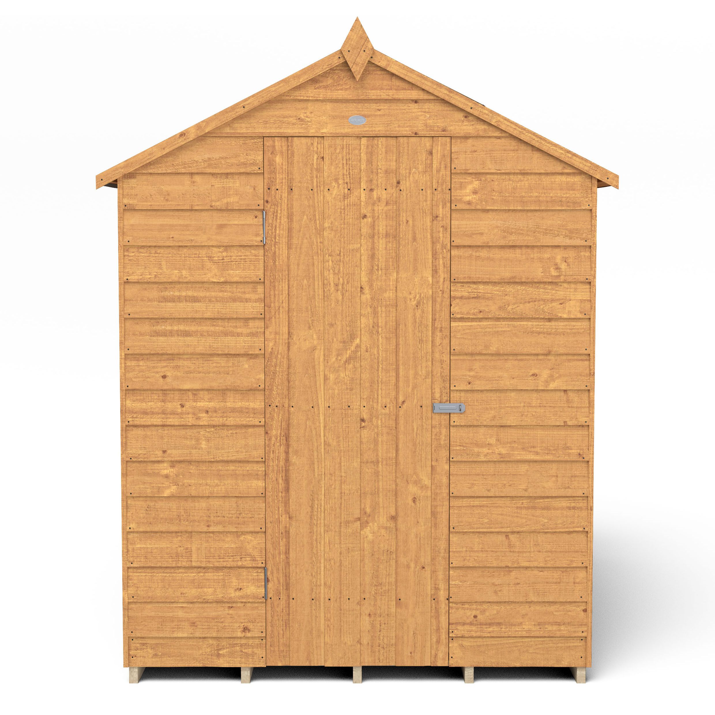 Forest Garden 7x5 ft Apex Wooden Shed with floor & 2 windows
