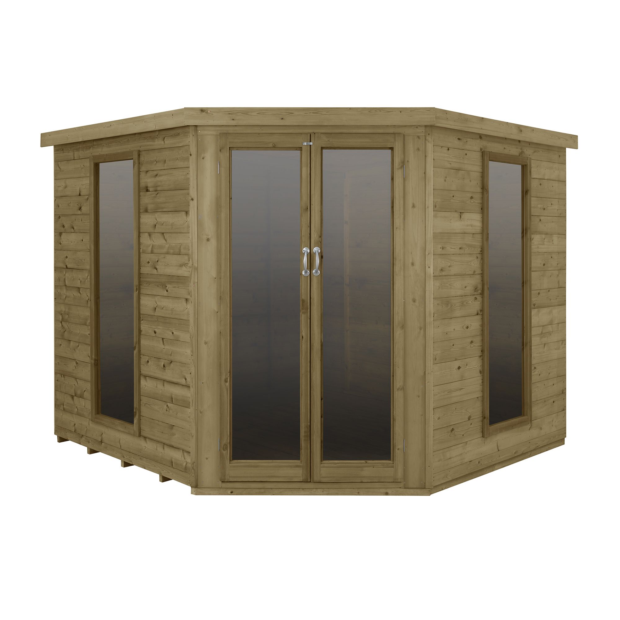 Buy Forest Garden 8x8 ft & 2 windows Apex Summer house | DIY at B&Q