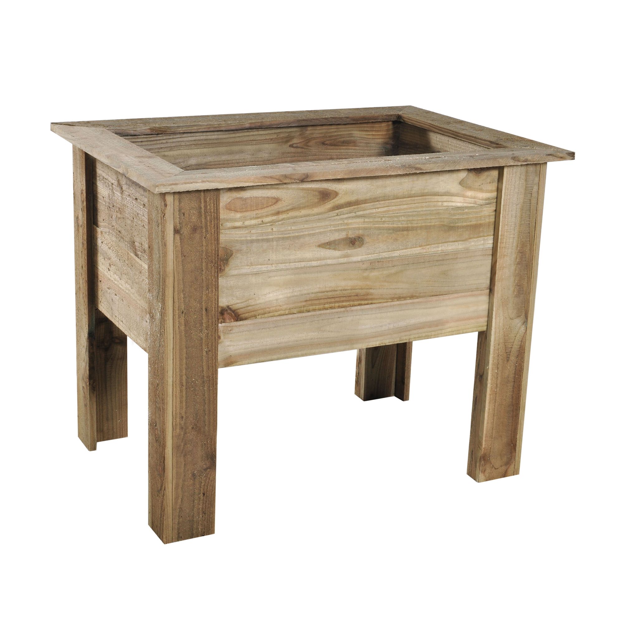 Buy Forest Garden Deep root Wooden Rectangular Planter (H)80cm (W)100cm ...
