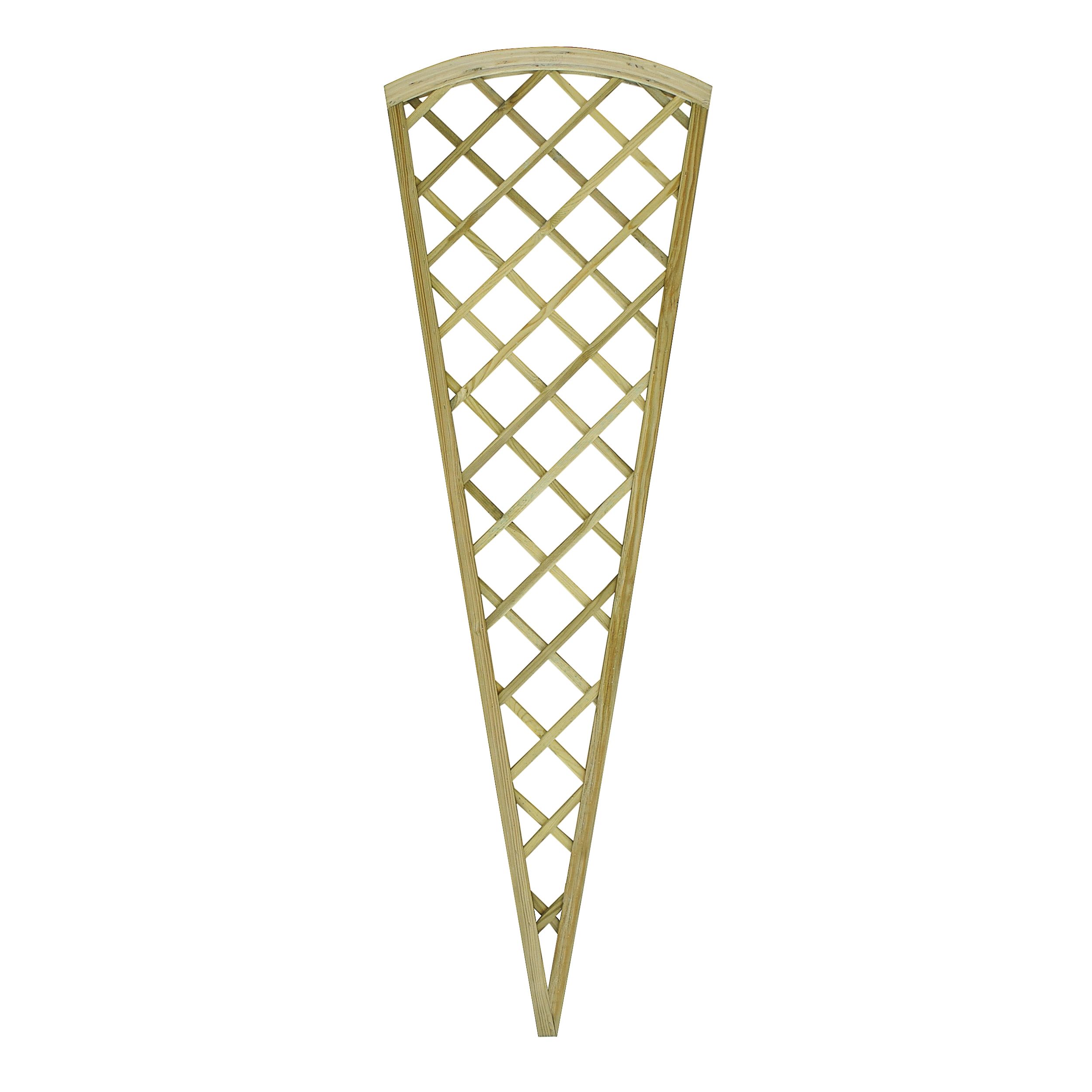 Forest Garden Hidcote 6ft Diamond Fan Lattice Timber Trellis panel (W ...