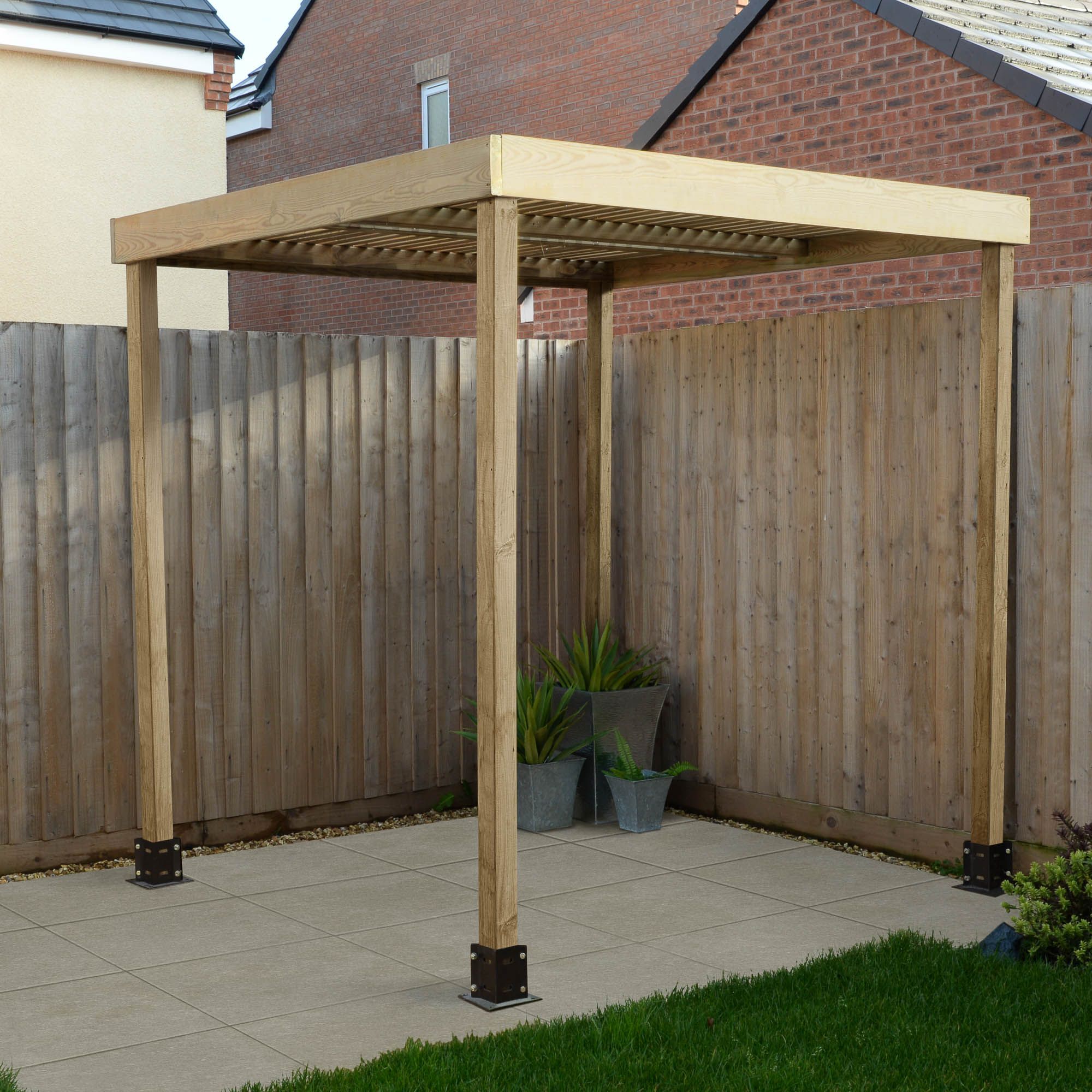 Forest Garden Modular Square Pergola, (H)2045mm (W)1970mm | DIY at B&Q