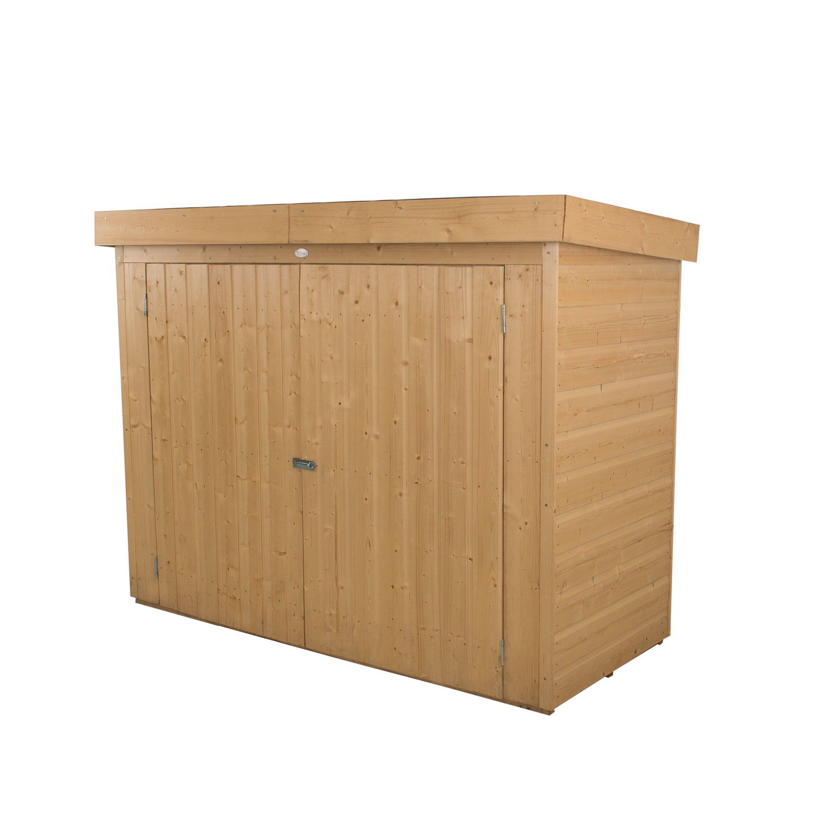 Forest Garden Natural timber Shiplap Pent Garden storage 6x3 ft 1450mm ...