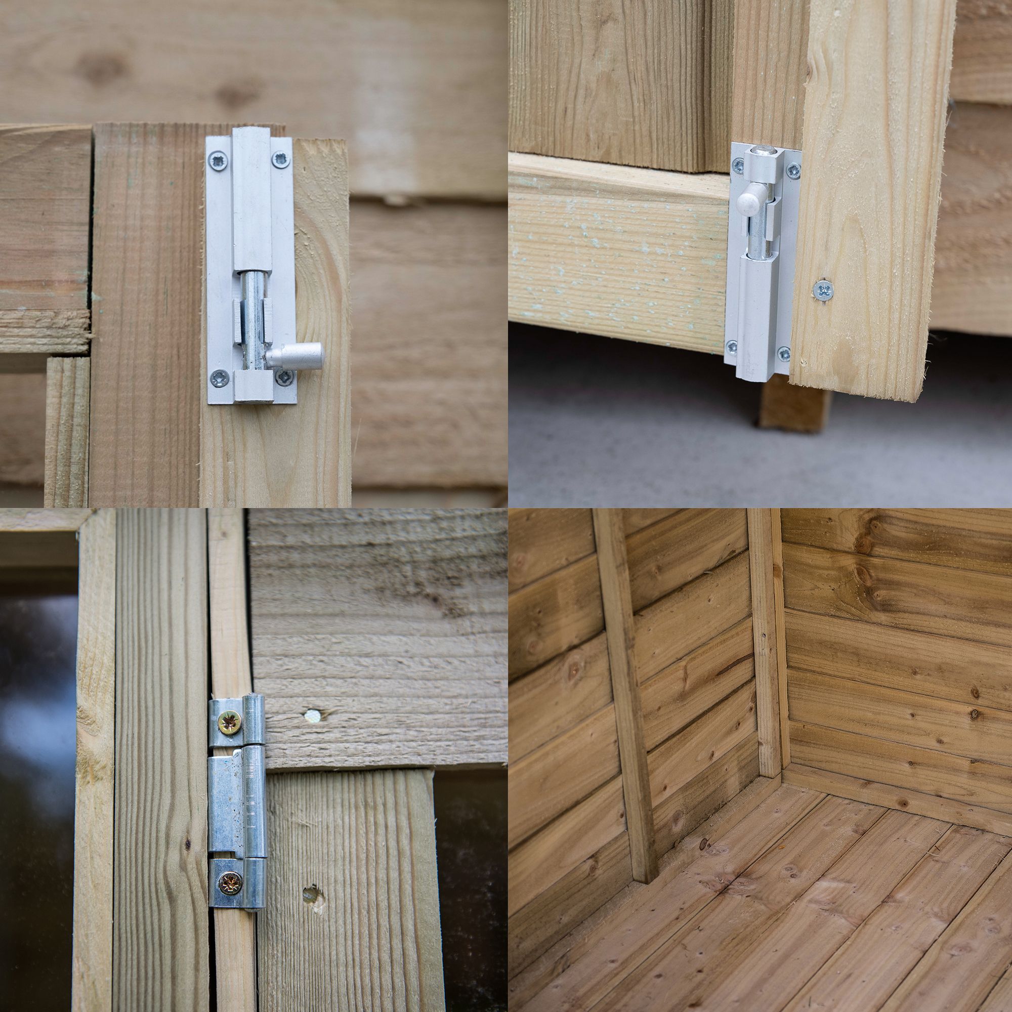 Forest Garden Oakley 6x4 ft with Double door & 4 windows Apex Wooden ...