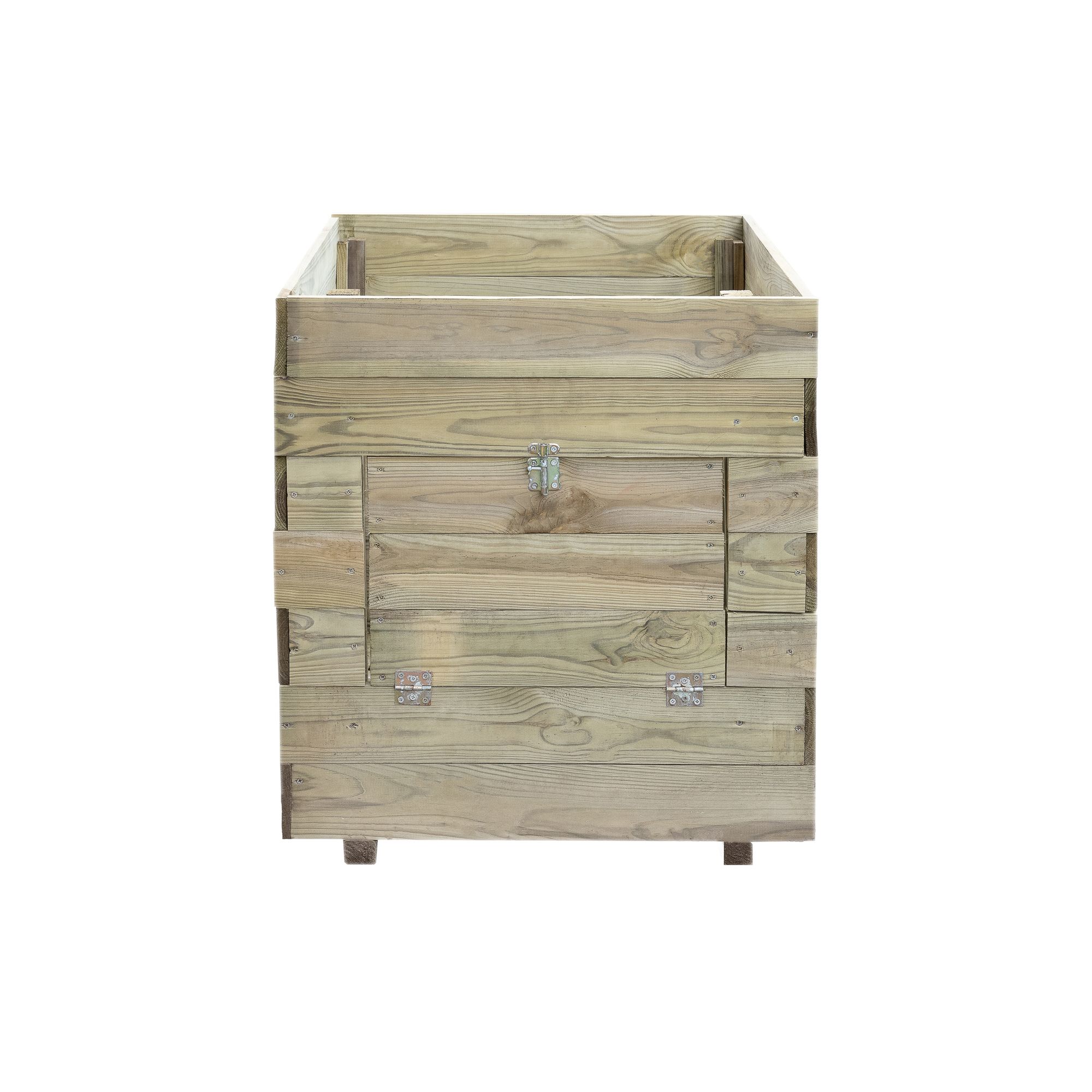 Forest Garden Potato Natural Timber Square Planter (H)69.5cm (W)60cm (D ...