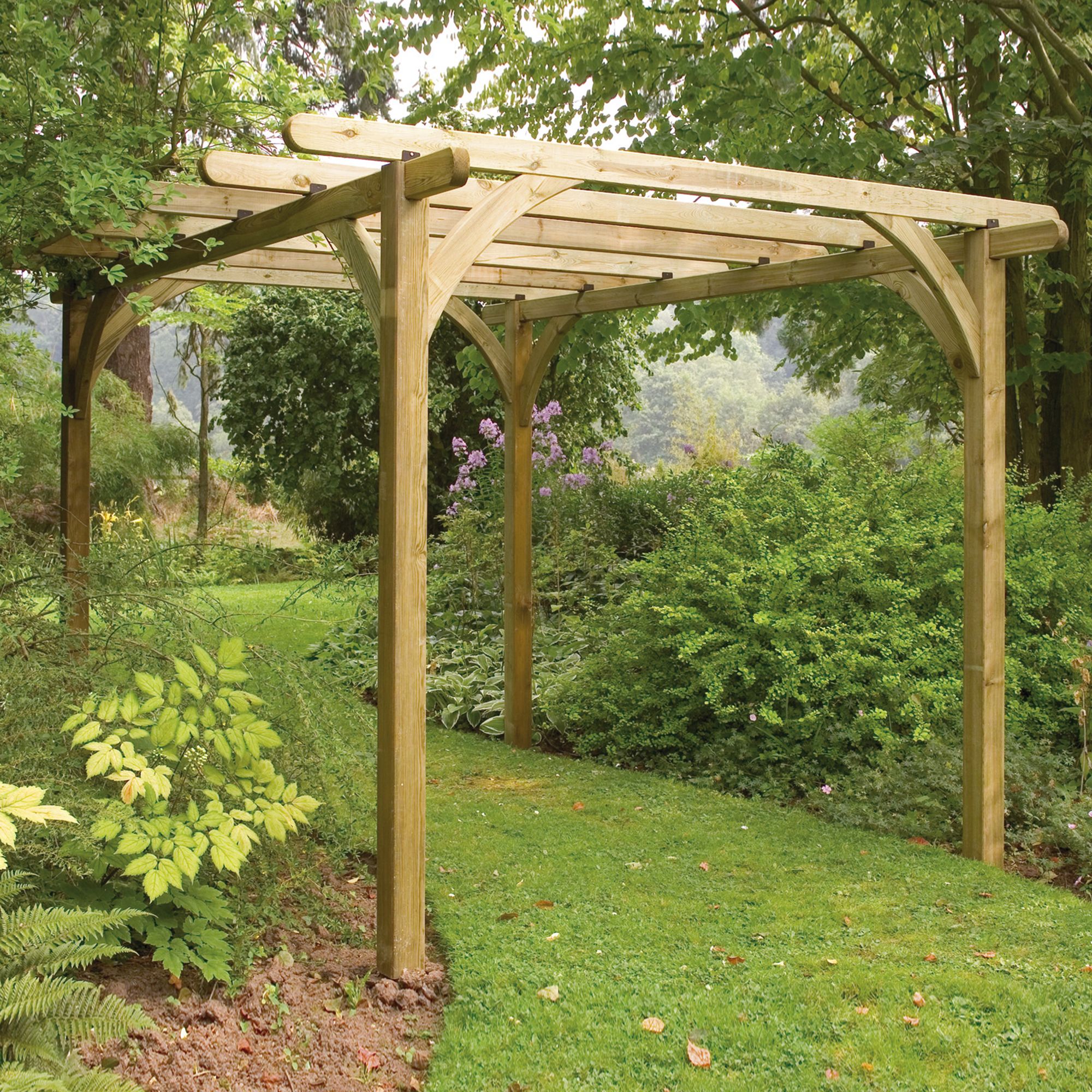 Forest Garden Rectangular Pergola, (H)2495mm (W)2400mm | DIY at B&Q