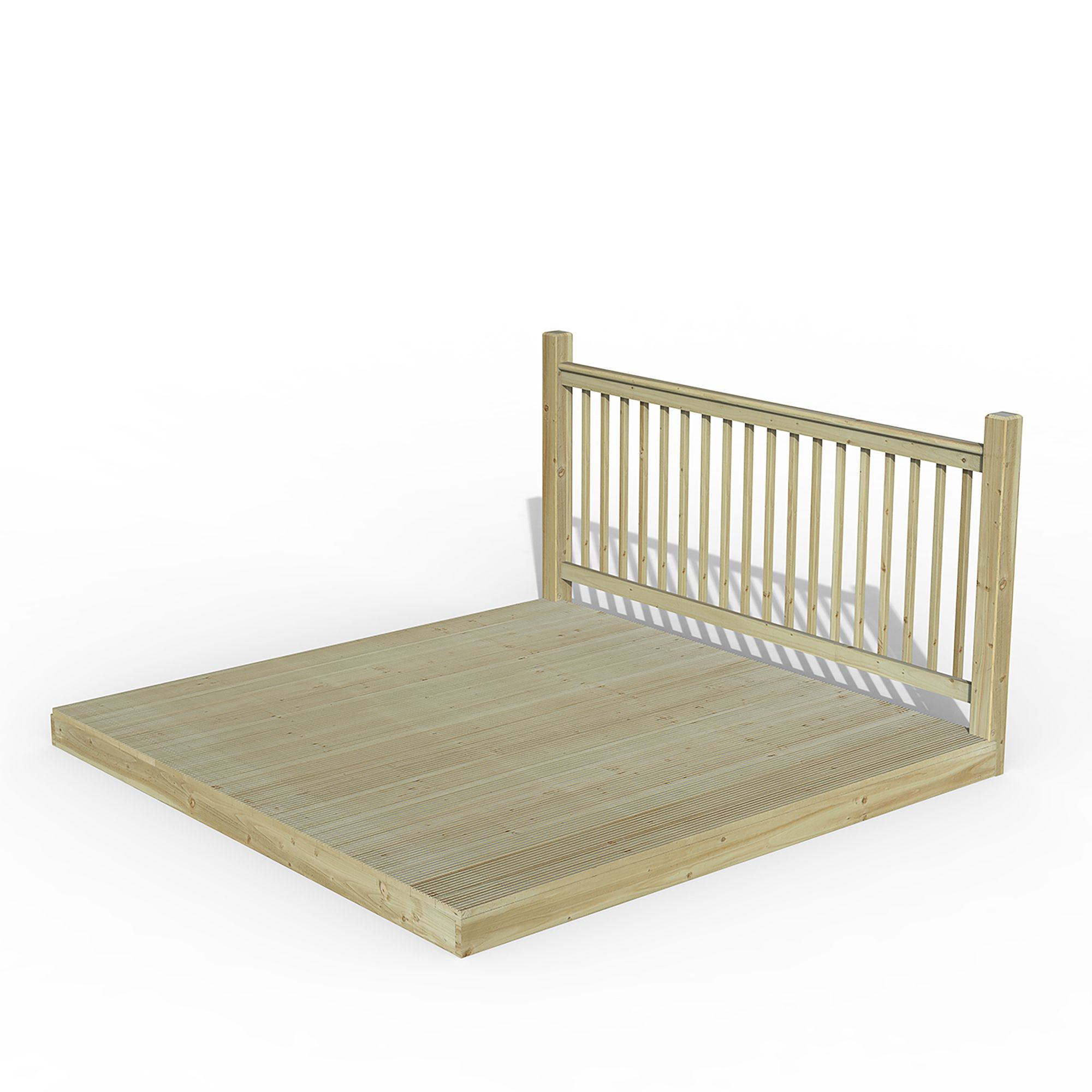 Forest Garden Softwood Decking kit x1 Balustrade (L) 1.31m x (W) 2.46m ...