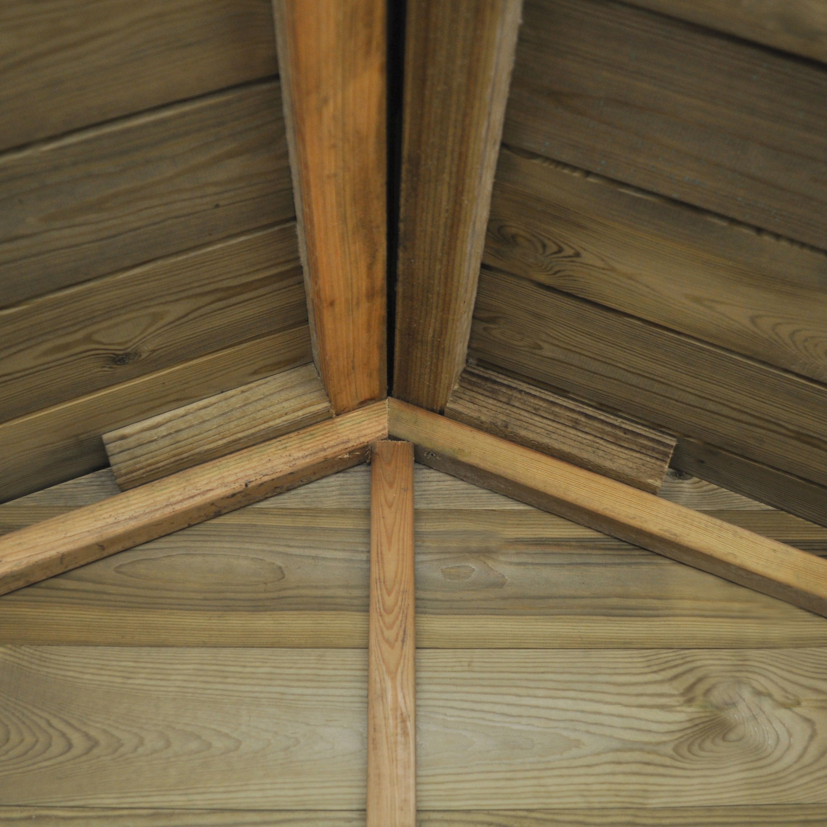 Forest Garden Tongue & groove 8x6 ft Apex Green Wooden Pressure treated ...