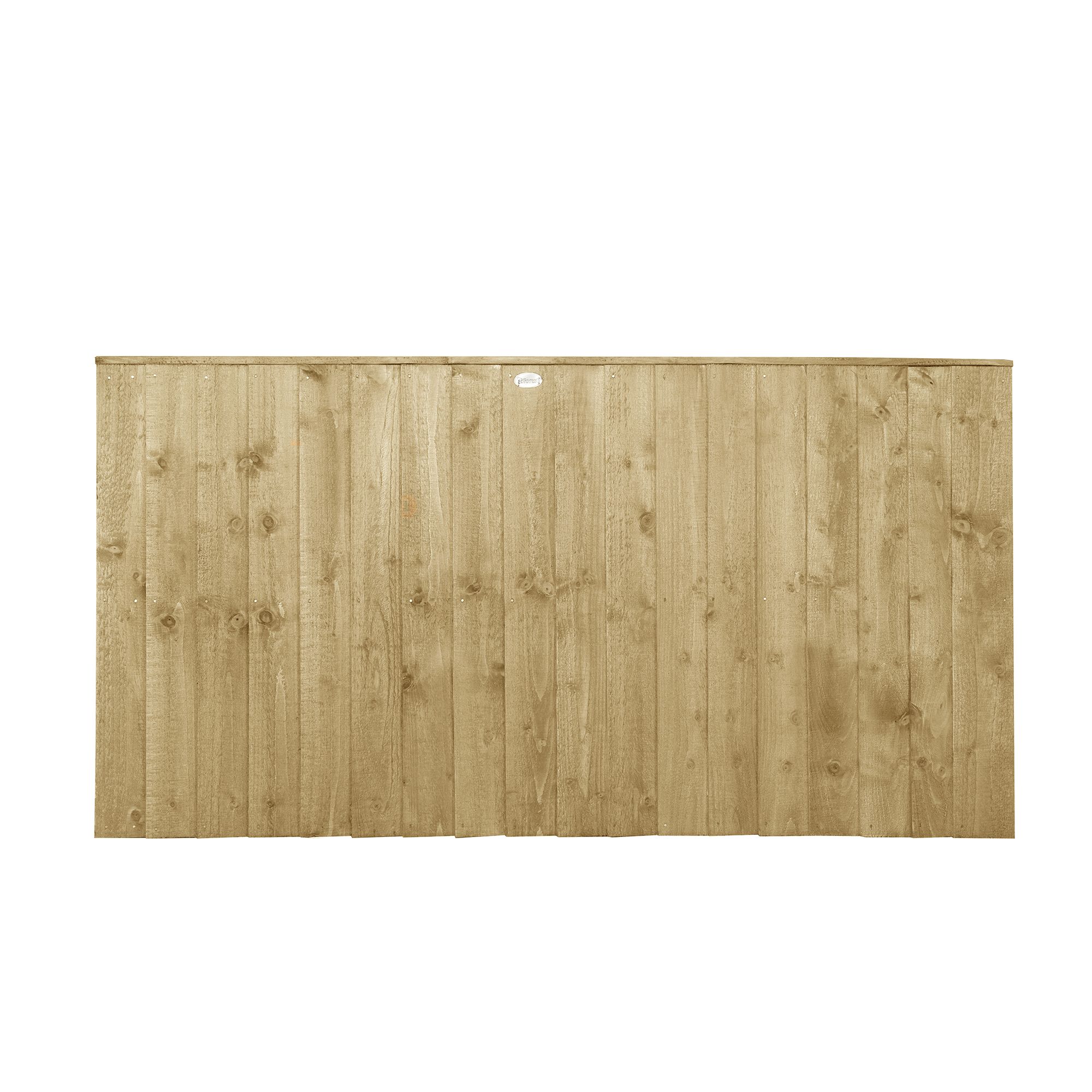 Forest Garden Traditional Feather edge Pressure treated 6ft Brown ...