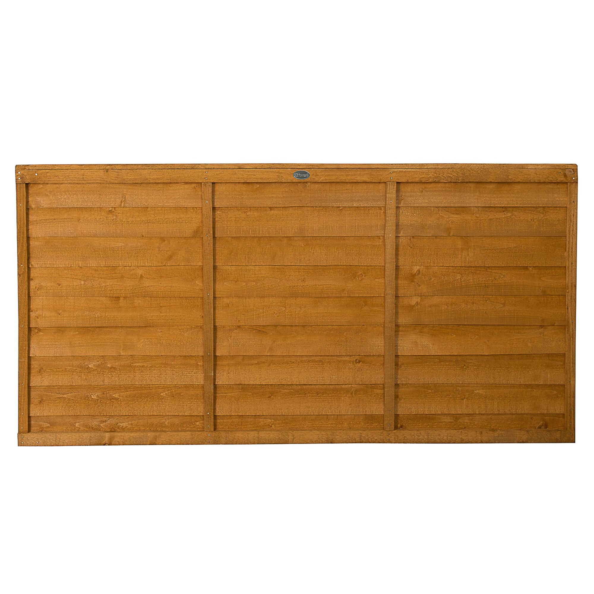Forest Garden Traditional Overlap Dip treated 3ft Wooden Fence panel (W ...