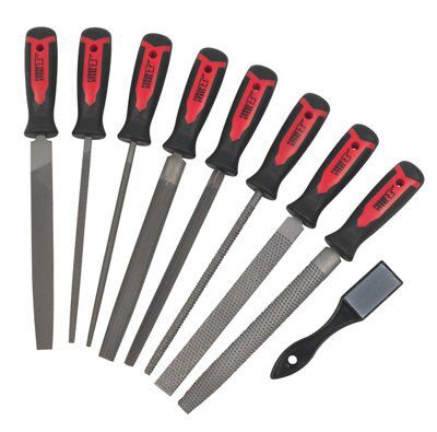 Forge Steel 9 piece File & rasp set | DIY at B&Q