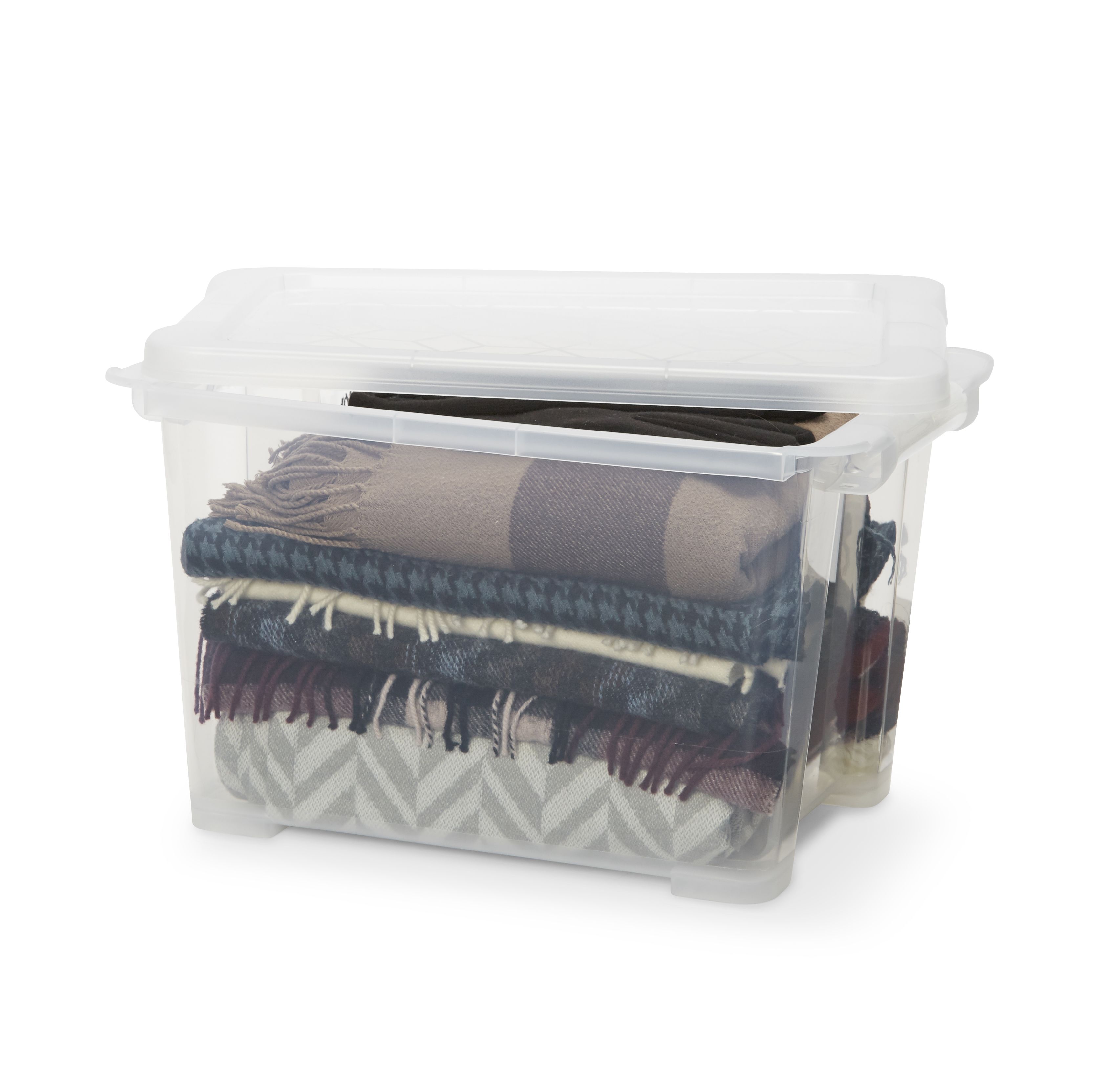 Form Kaze Clear 15L Small Plastic Stackable Storage box | DIY at B&Q