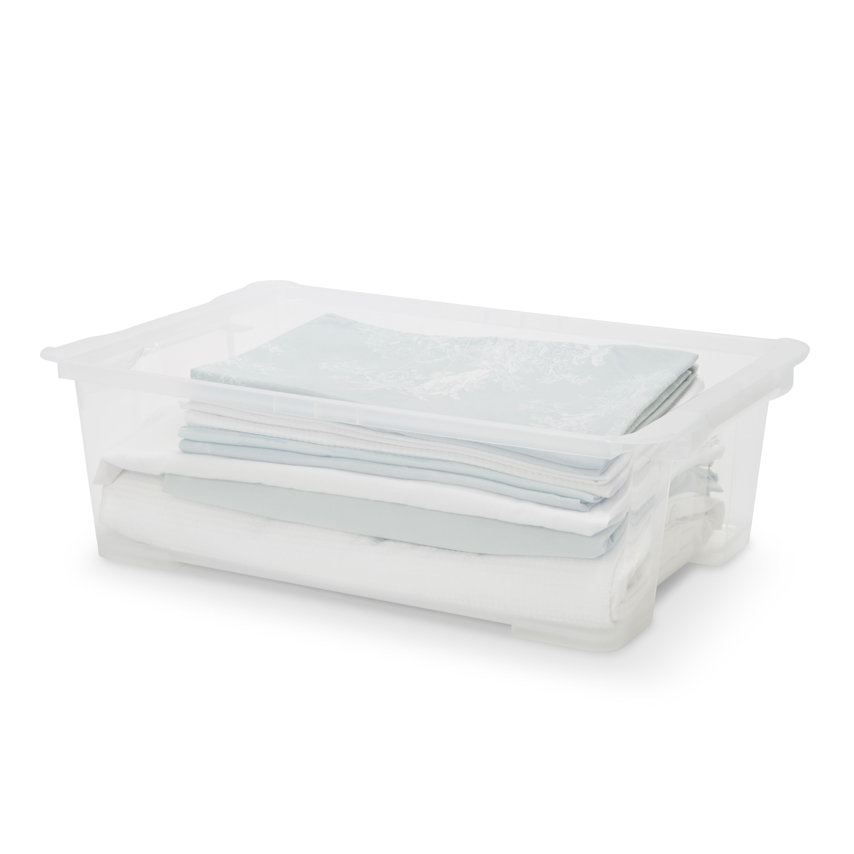 Form Kaze Clear 29L Medium Plastic Stackable Storage box | DIY at B&Q