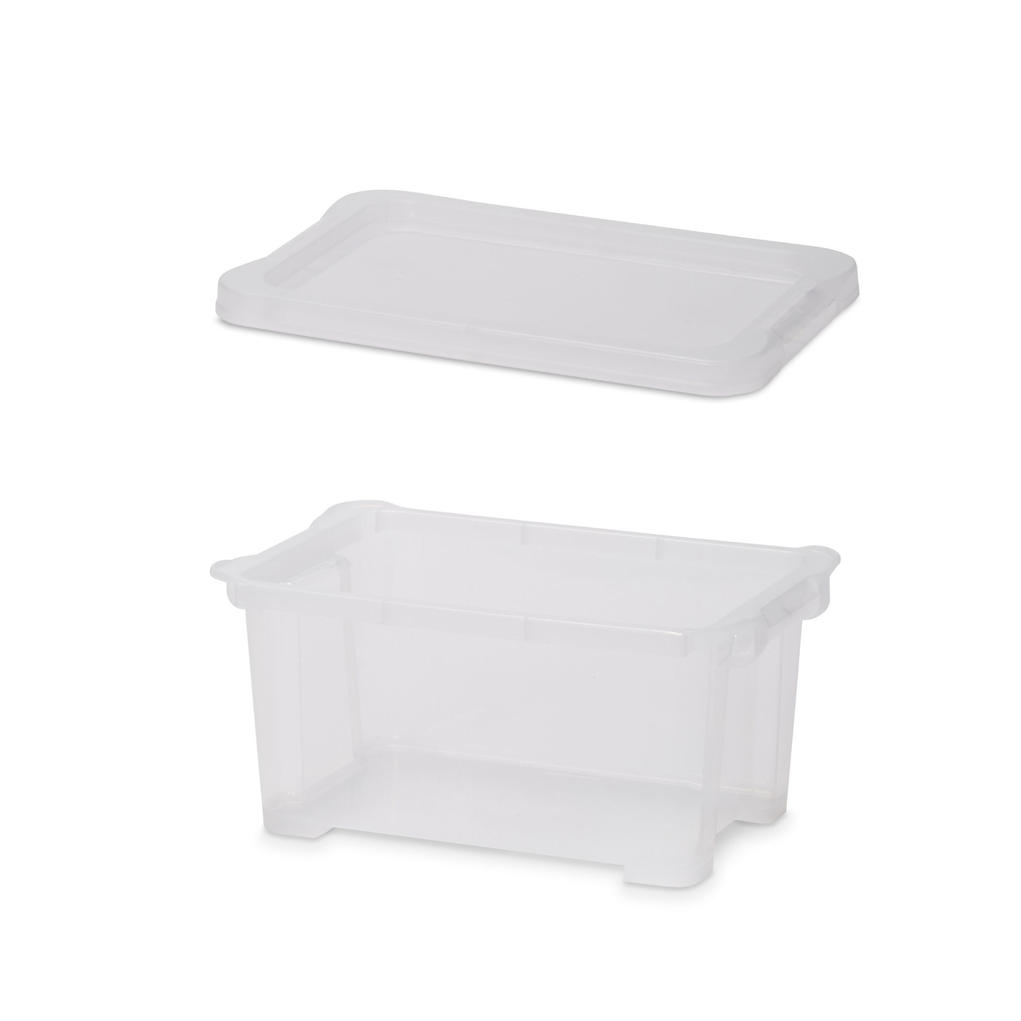 Form Kaze Clear 3L Plastic XXS Stackable Storage box & Lid | DIY at B&Q
