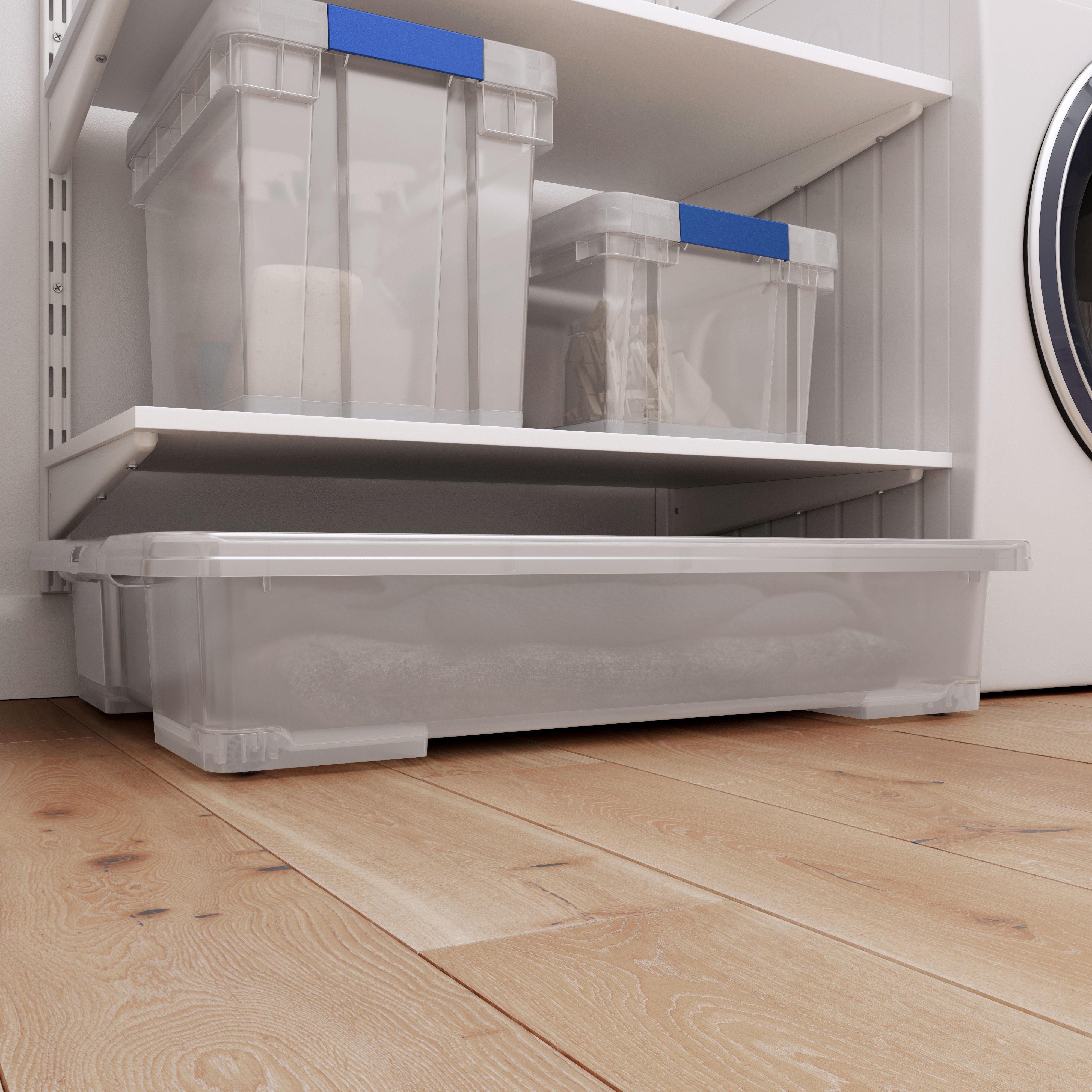 Form Kaze Clear 50L XL Plastic Stackable Storage box