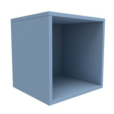 Form Konnect Blue 1 1 Shelf Cube Shelving unit (H)352mm (W)352mm (D ...