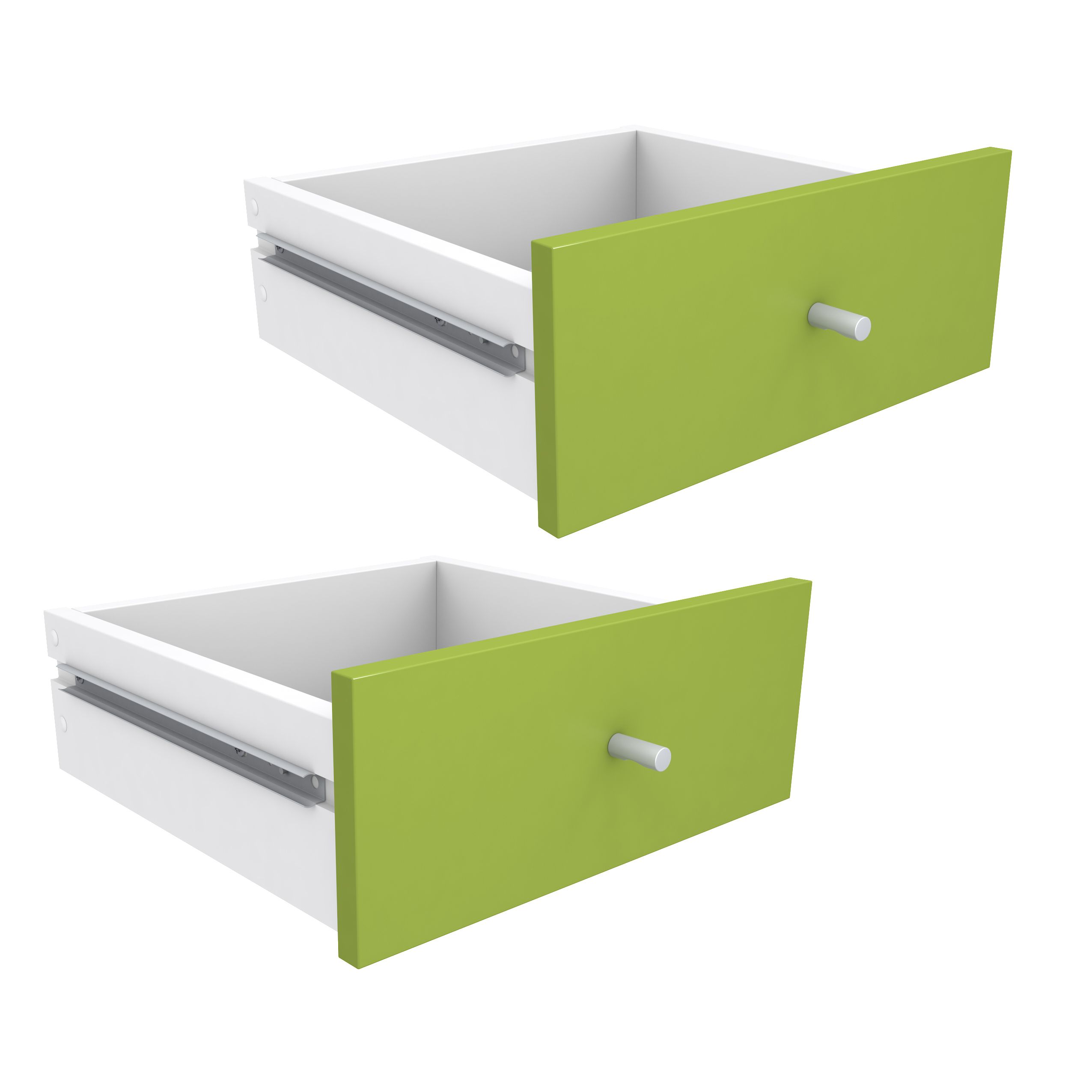 Form Konnect Lime Drawer (H)322mm (W)322mm (D)310mm, Pack of 2 | DIY at B&Q