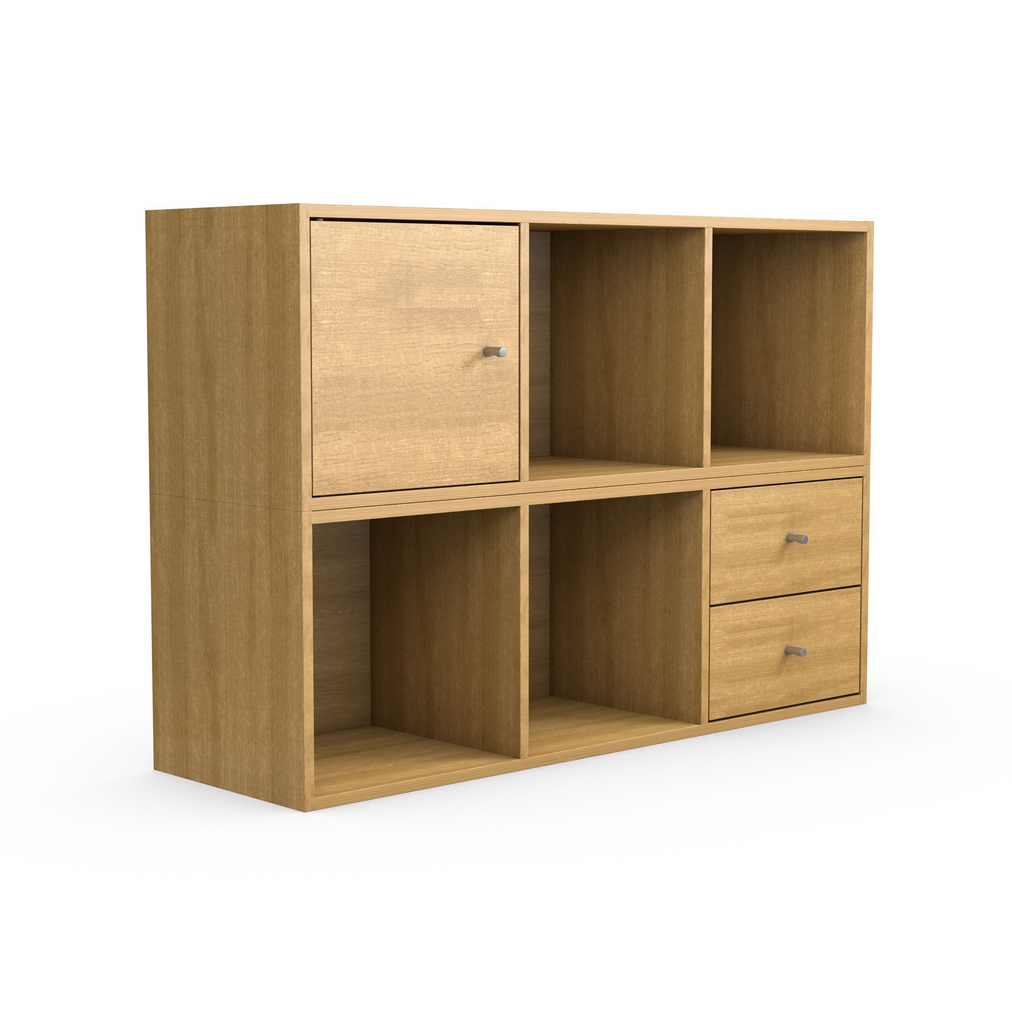 Form Konnect Oak effect Storage unit (H)704mm (W)1032mm (D)317mm | DIY ...