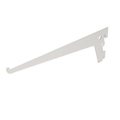 Form Lony White Powder-coated Steel Single slot bracket (H)72mm (L ...