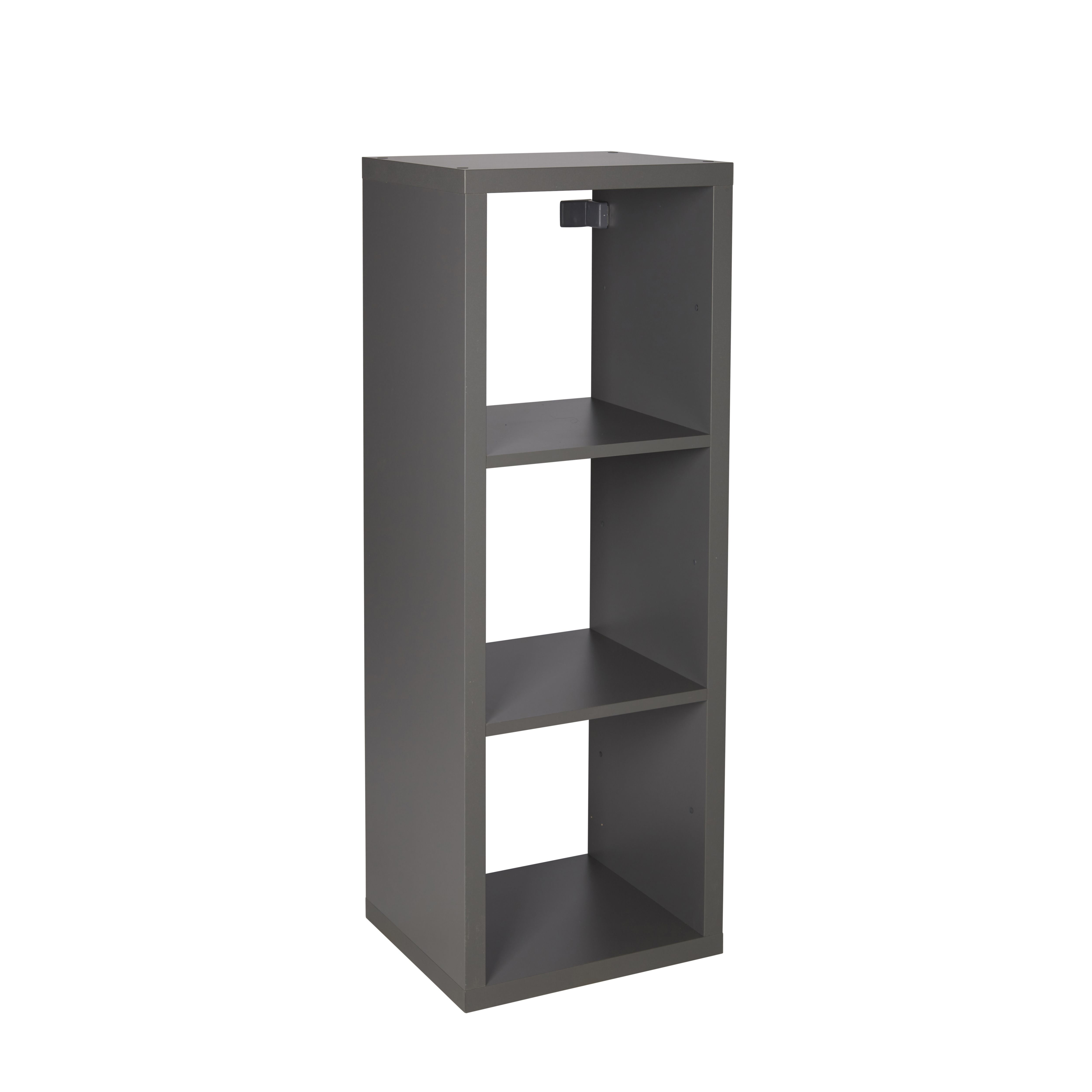 Form Mixxit Grey Freestanding 3 shelf Cube Shelving unit | DIY at B&Q