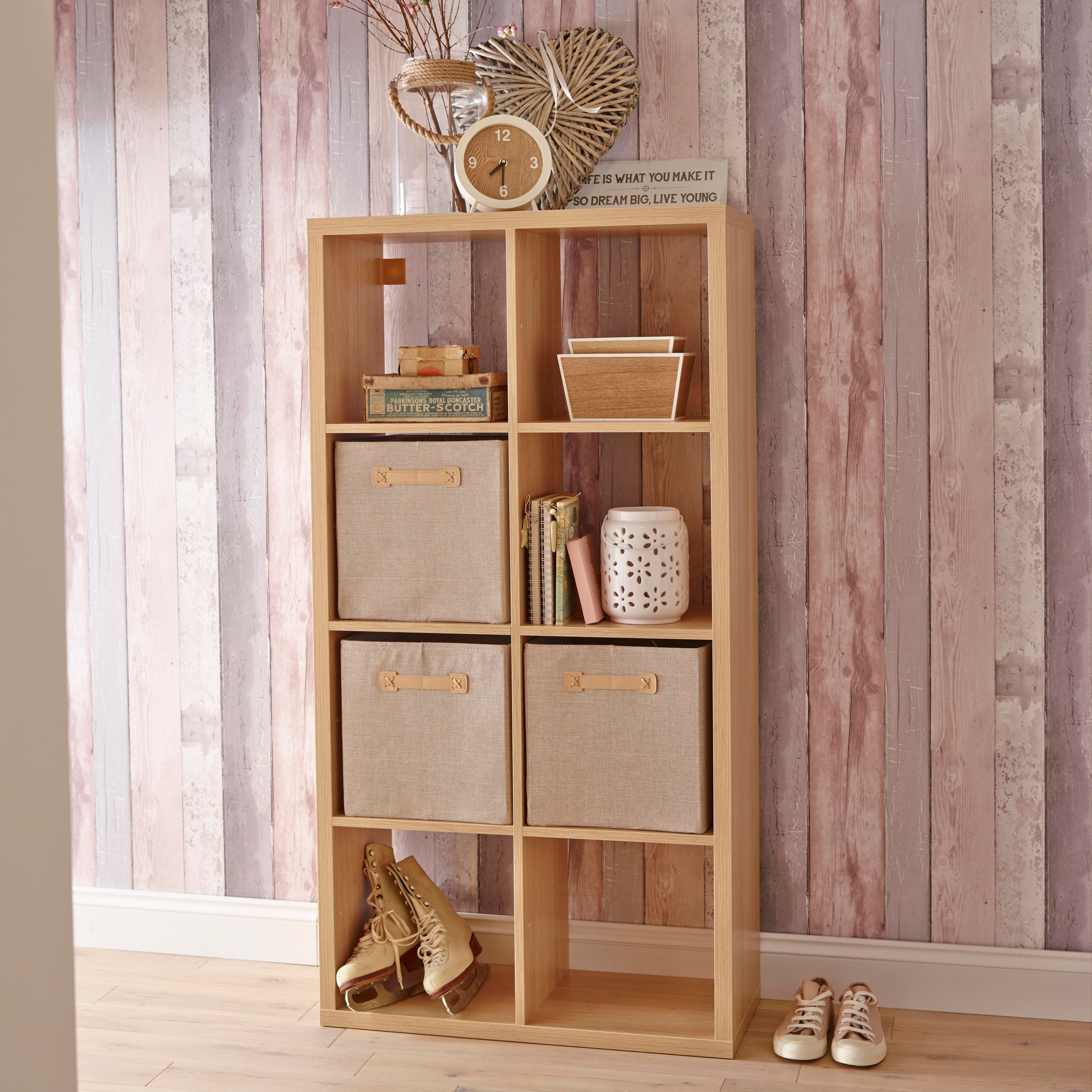 Form Mixxit Oak effect Freestanding Cube Shelving unit | DIY at B&Q
