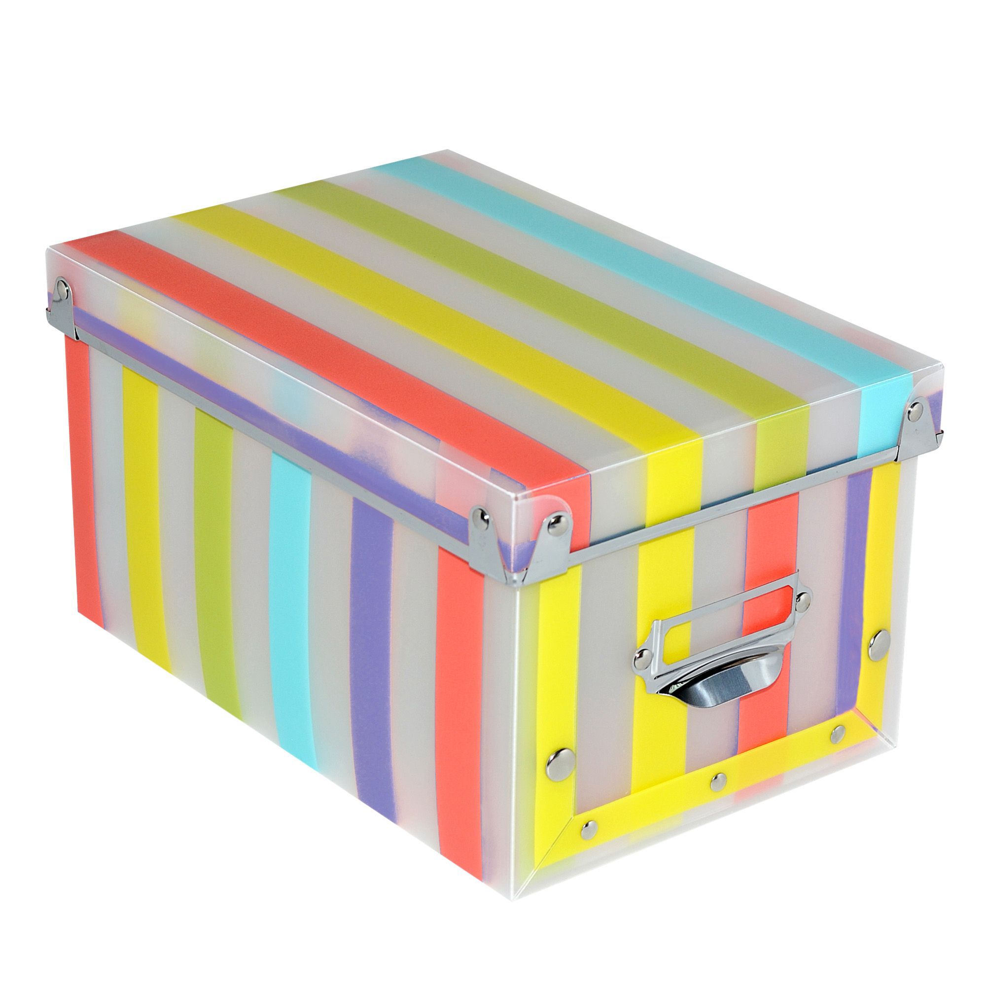 Form Multicolour Striped Plastic Storage box | DIY at B&Q
