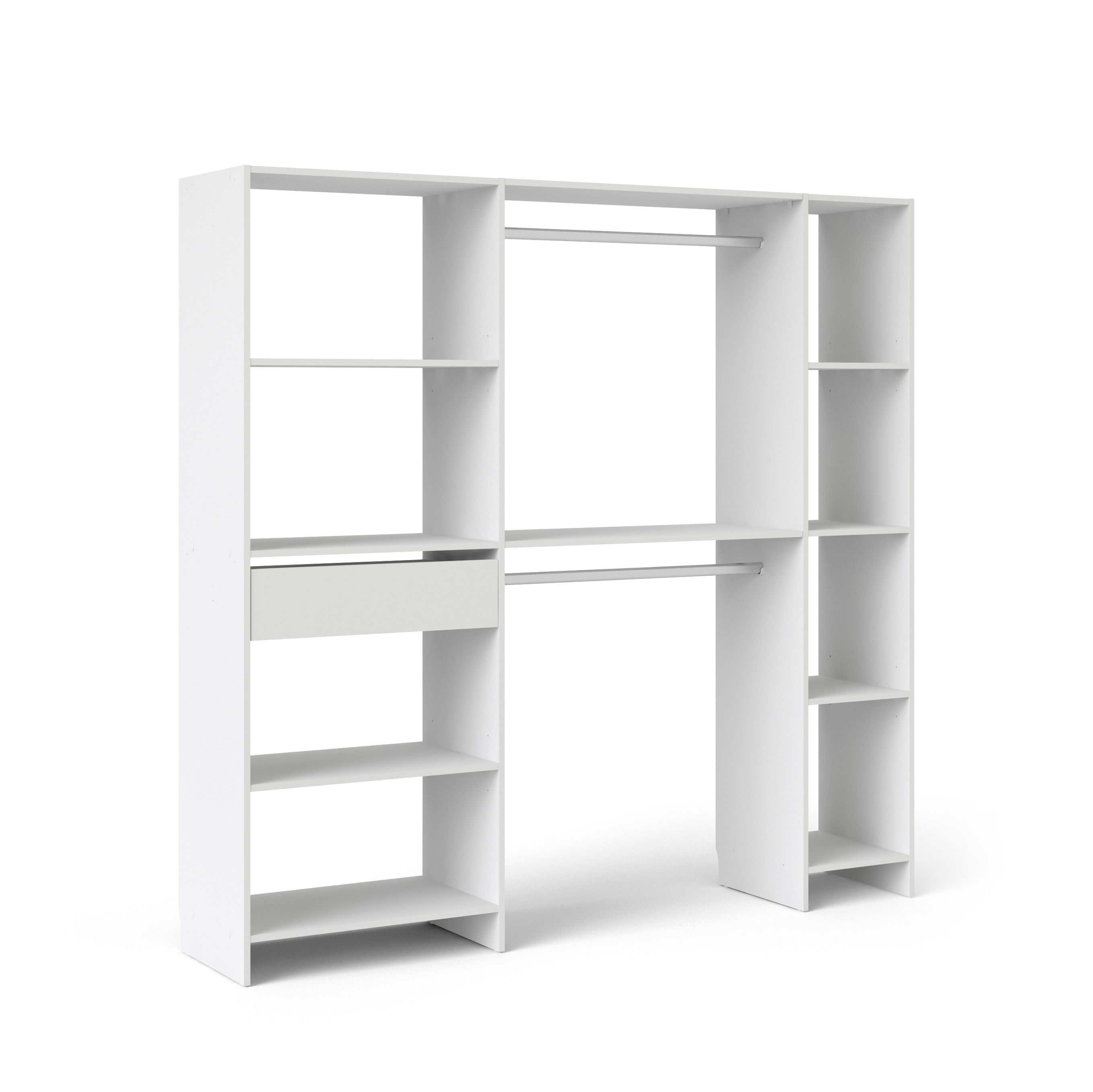 Form Pole & Satelit Matt white Wardrobe Dressing kit (H)1804mm (L ...
