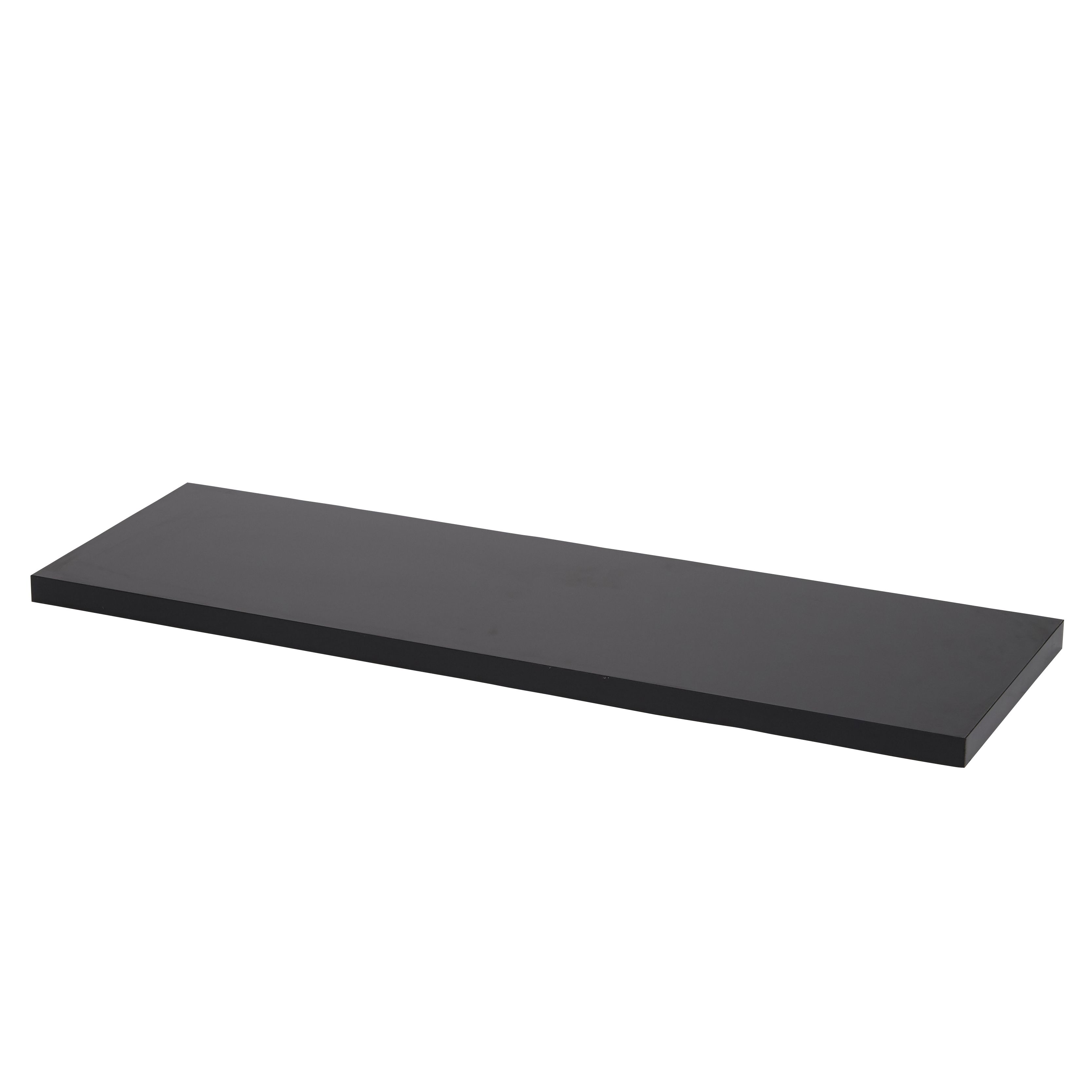 Form Rigga Black Floating shelf (L)800mm (D)190mm | DIY at B&Q