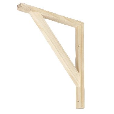 Form Timber Pine Shelving bracket (H)300mm (D)250mm