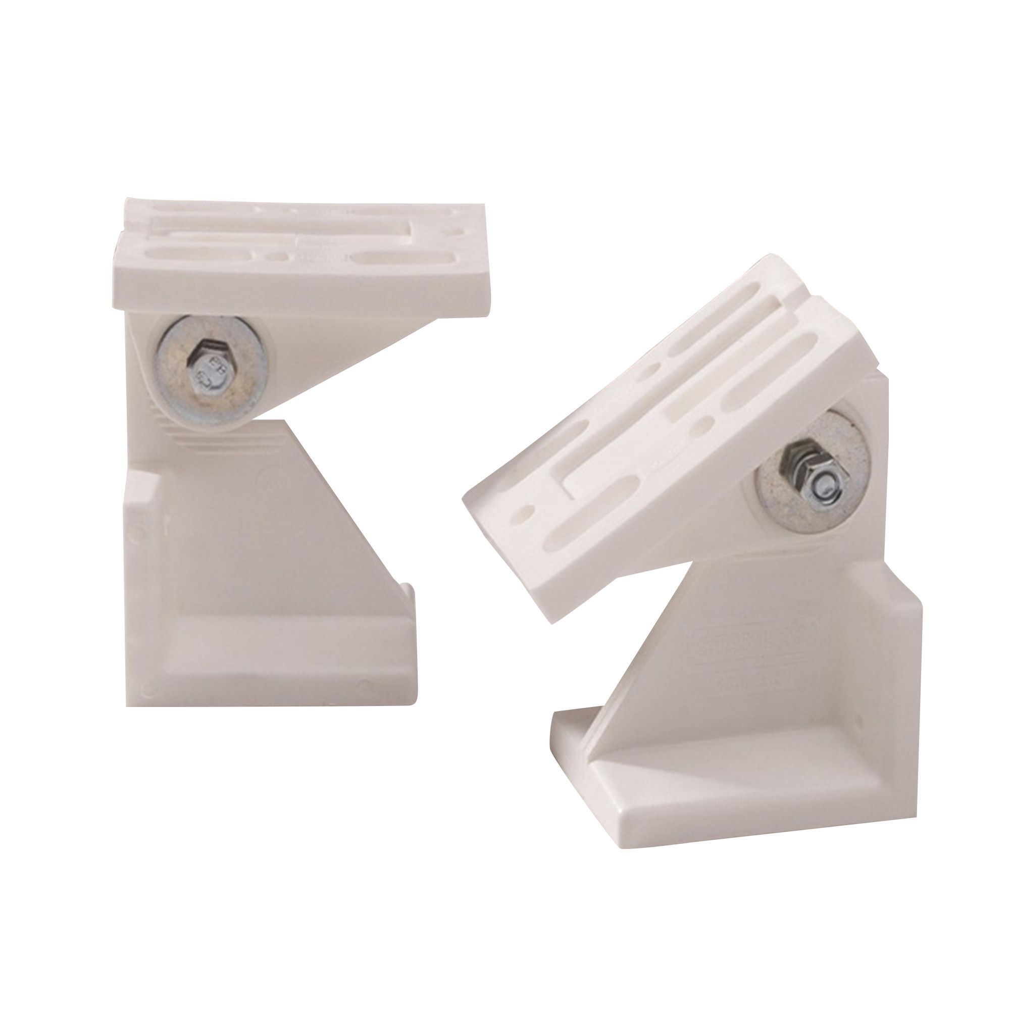 Form White Plastic Angle bracket, Set of 2 | DIY at B&Q
