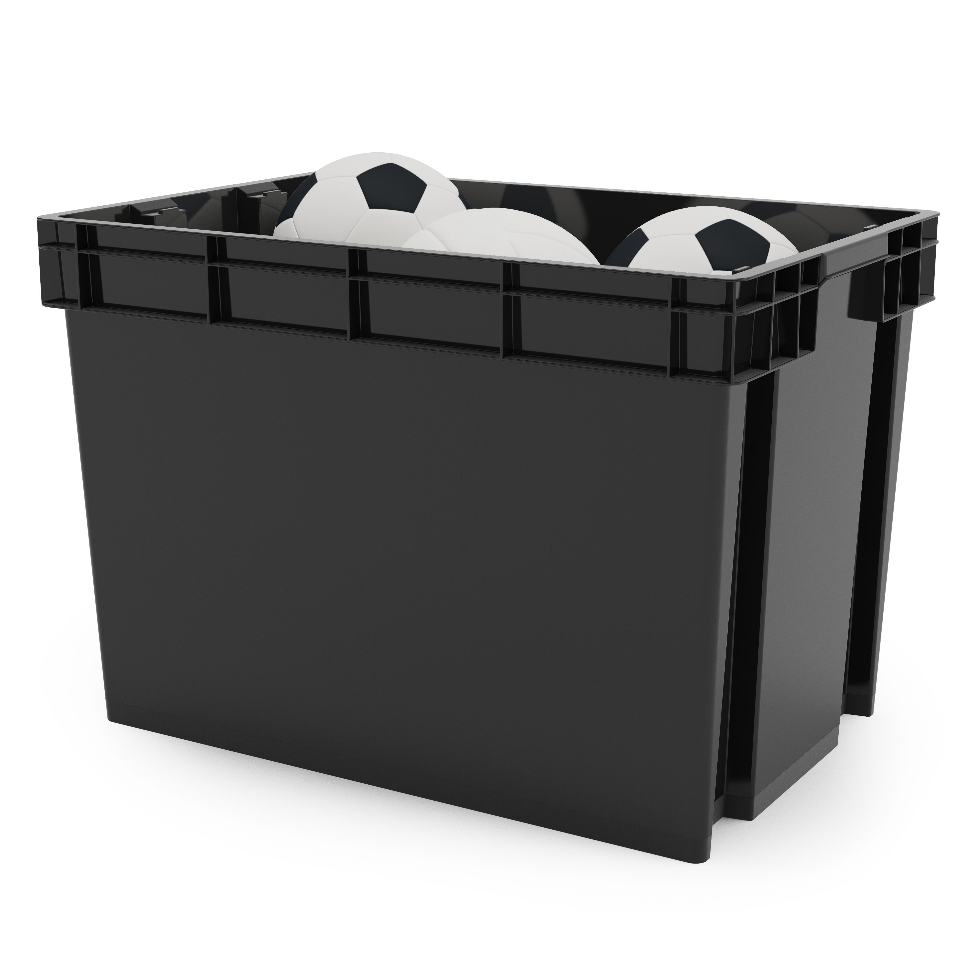 Form Xago Heavy duty Grey 68L Plastic Stackable Storage box