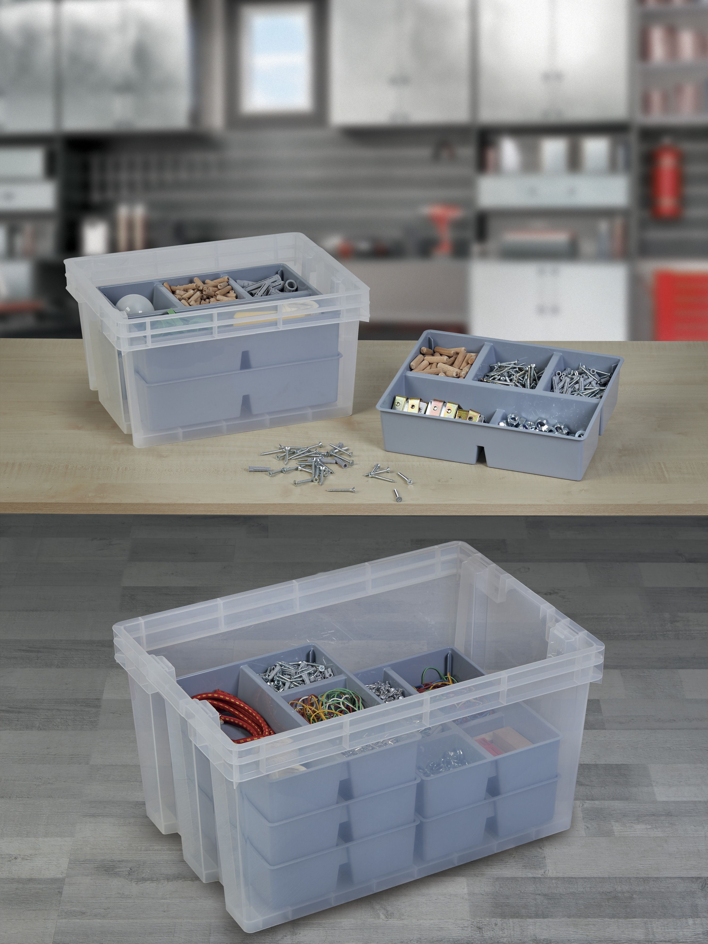 Form Xago light grey Storage divider (D)238mm (W)304mm