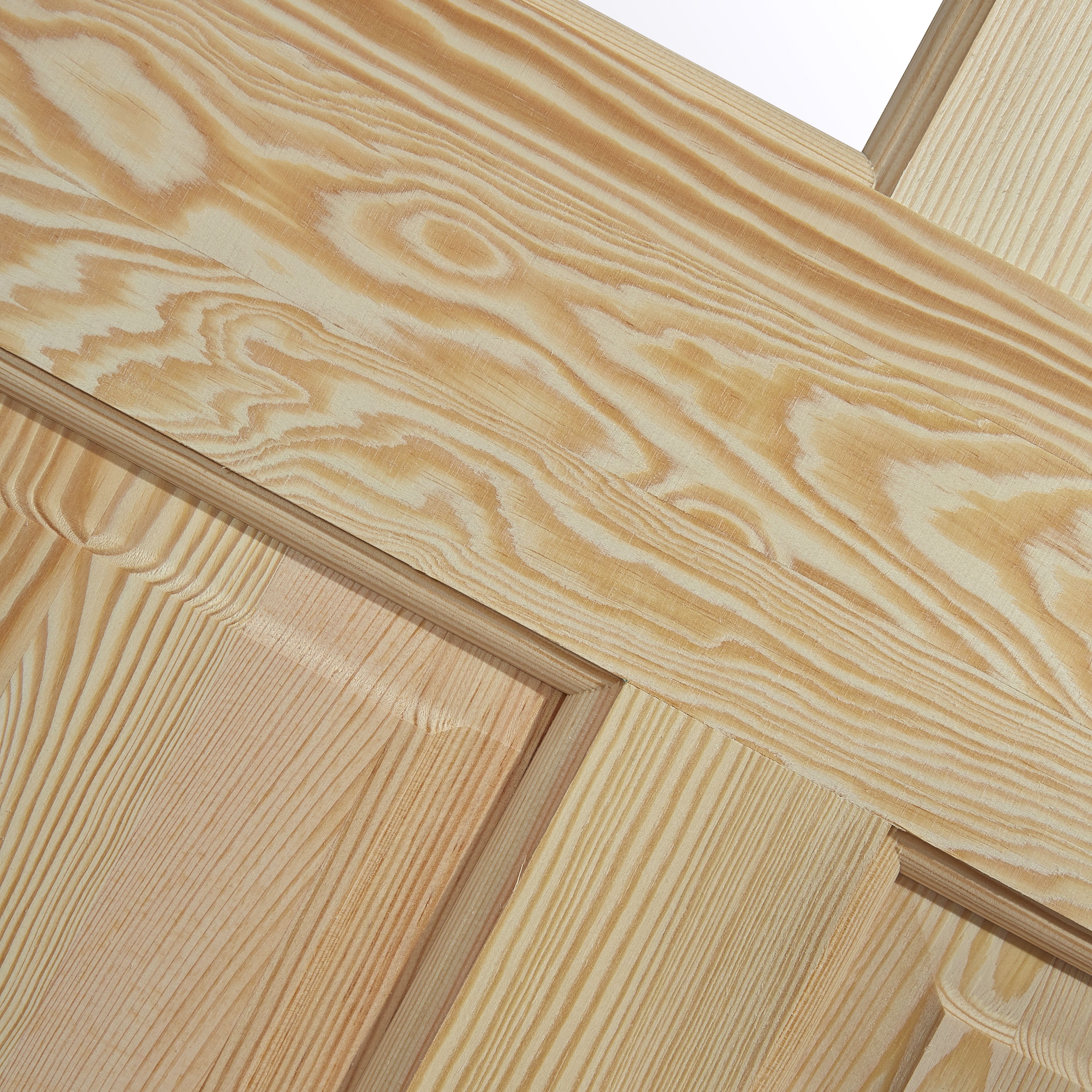 Fortia 2 panel 2 Lite Clear Glazed Victorian Natural Pine veneer ...