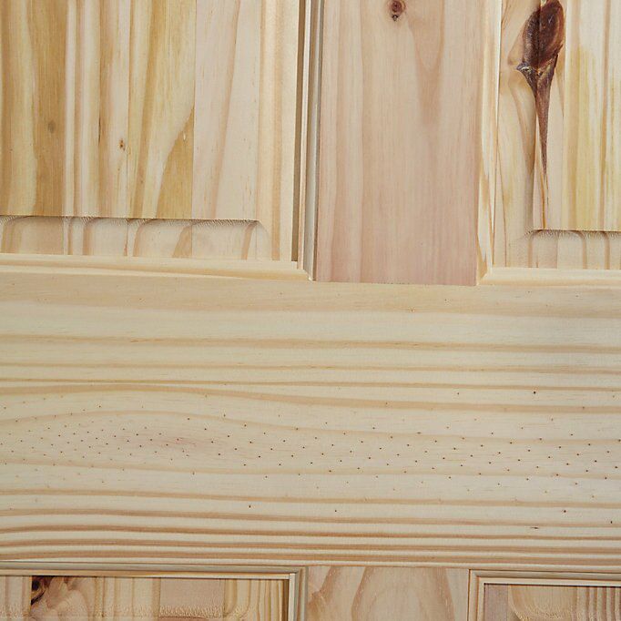 Fortia 4 panel Unglazed Victorian Natural Pine veneer Internal Timber ...