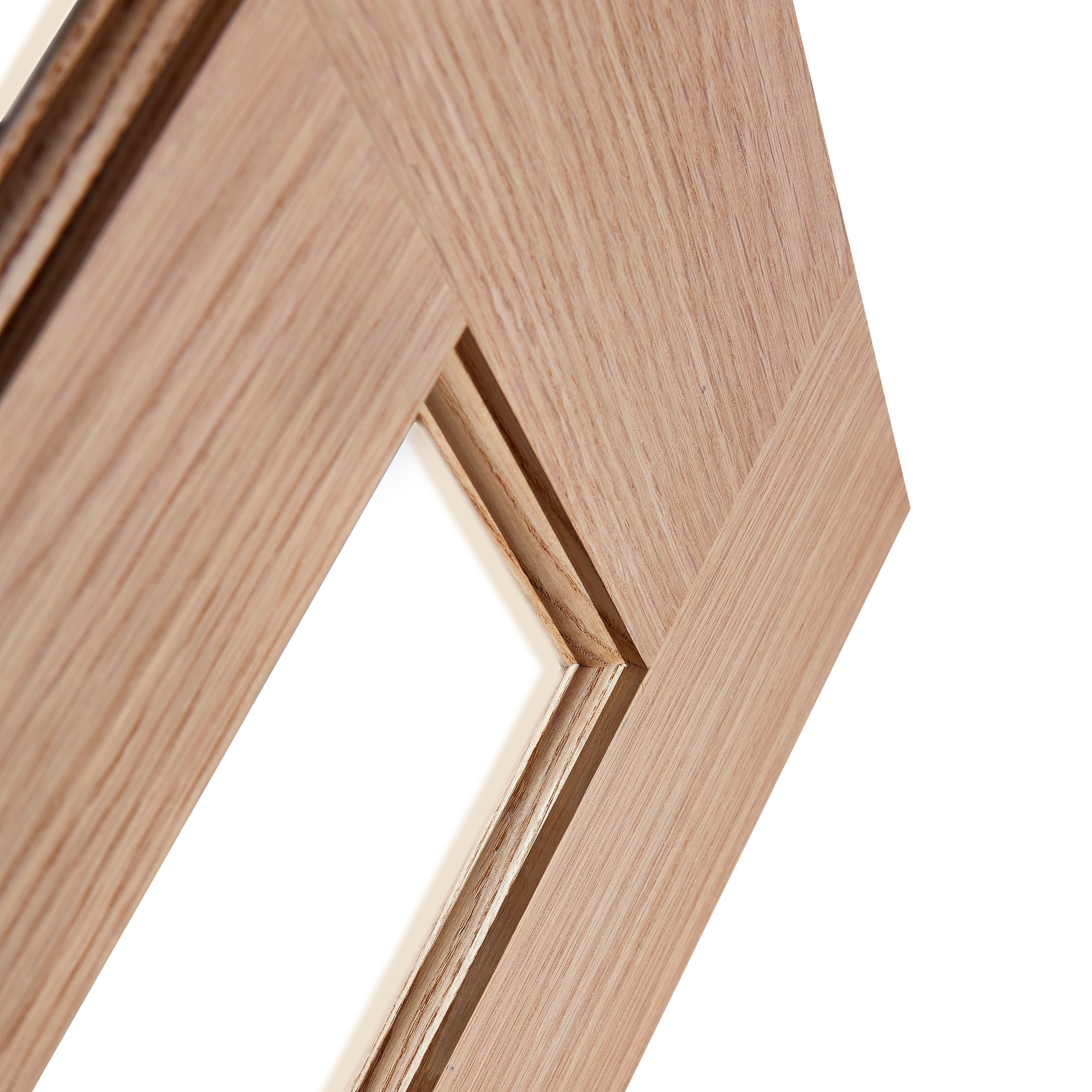 Fortia Vertical 3 Lite Clear Glazed Contemporary Natural Oak veneer ...