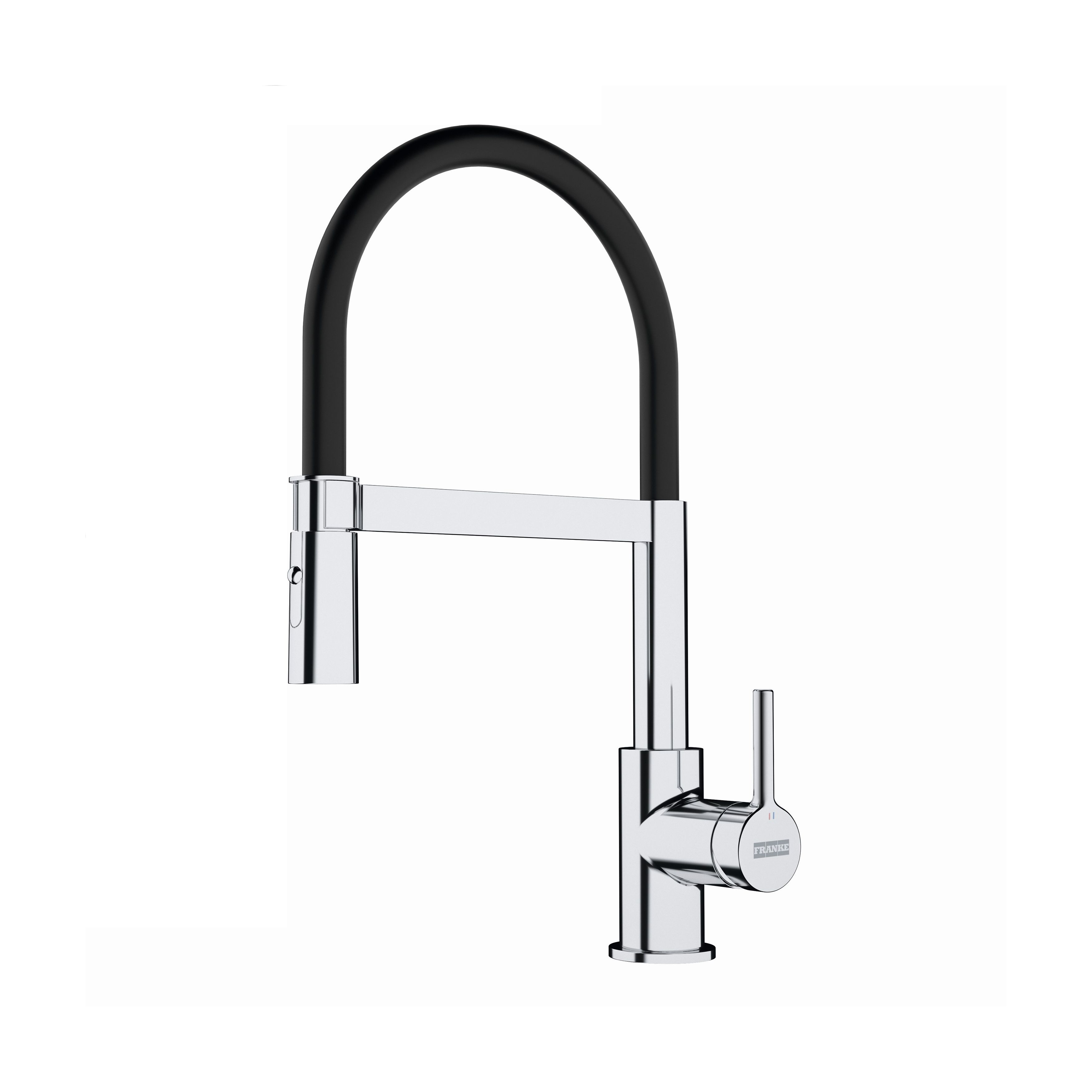 FRANKE LINA SEMI-PRO CHROME-PLATED KITCHEN SIDE LEVER PULL OUT TAP