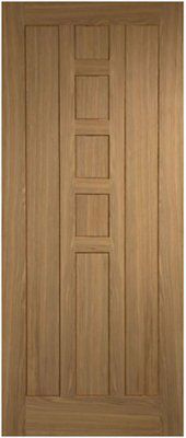 Freedom Medway 7 panel Unglazed External Front door, (H)1981mm (W)838mm