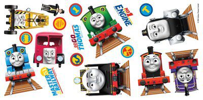 Fun4Walls Thomas & friends Multicolour Self-adhesive Wall sticker | DIY ...