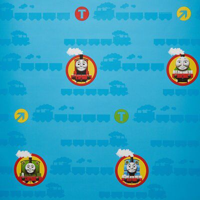 Fun4Walls Thomas The Tank Engine Multicolour Smooth Wallpaper | DIY at B&Q