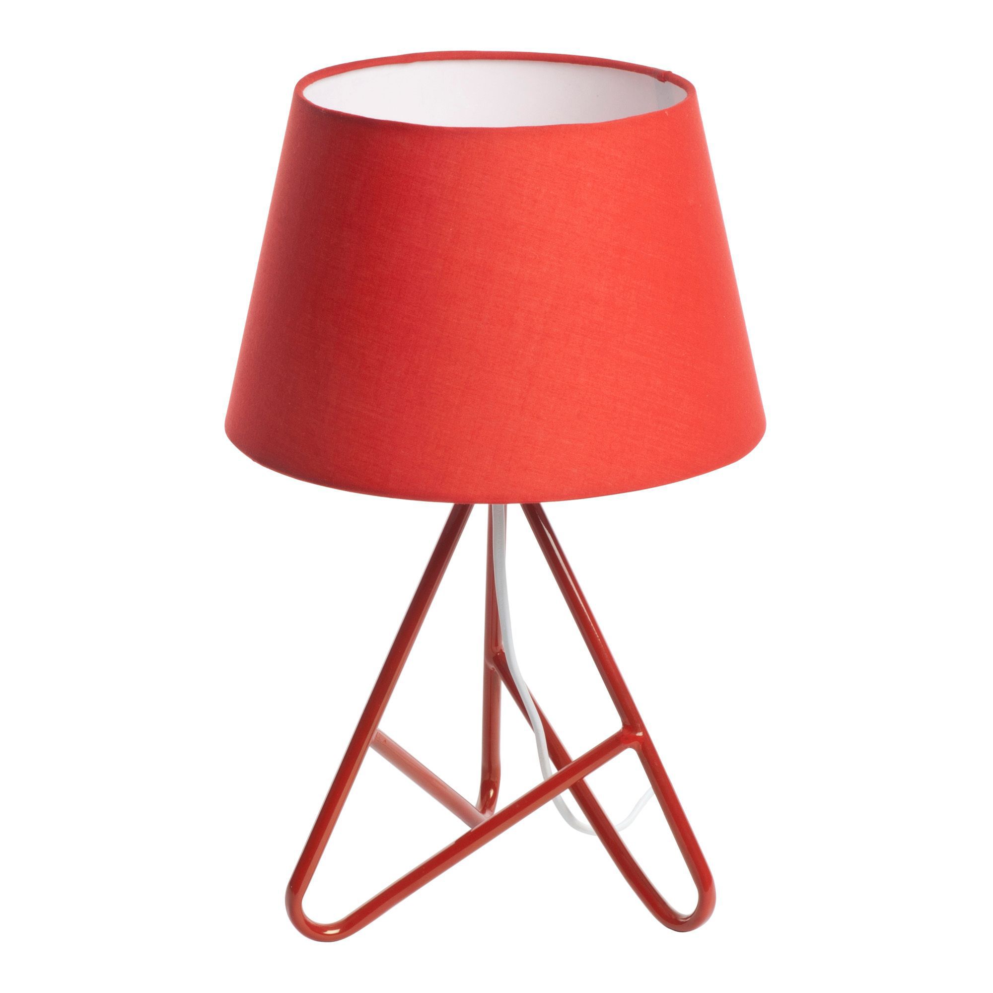 Funki Matt Red Halogen Table lamp | DIY at B&Q