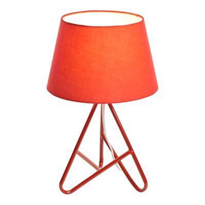 Funki Matt Red Halogen Table lamp | DIY at B&Q