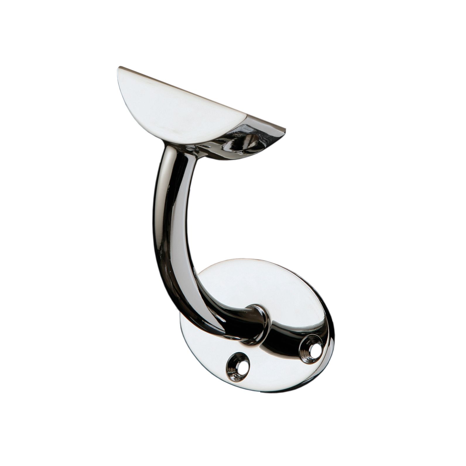 Fusion Polished Chrome effect Metal Handrail bracket (L)73mm (H)75mm (W ...