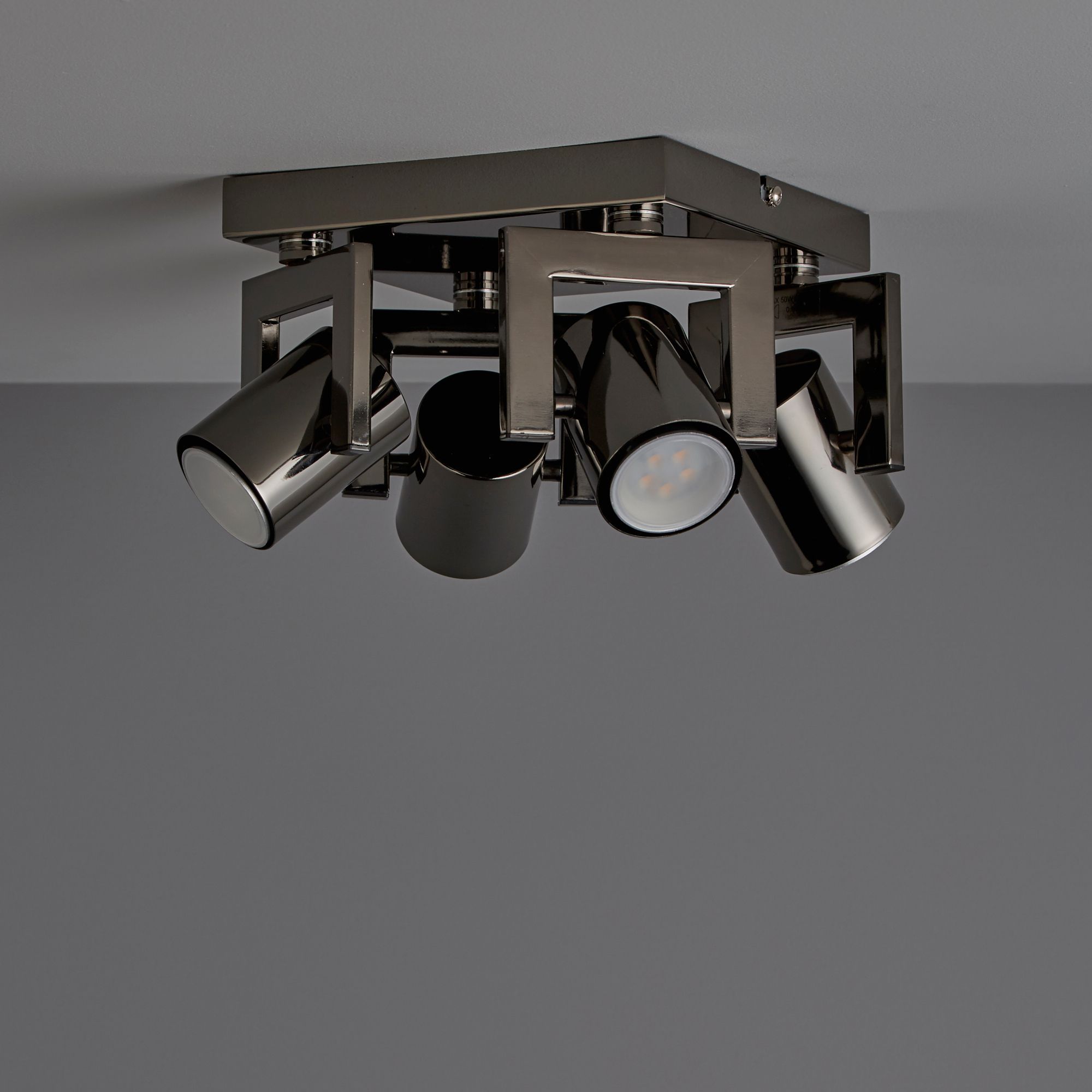Galene Gunmetal effect 4 Light Spotlight | DIY at B&Q