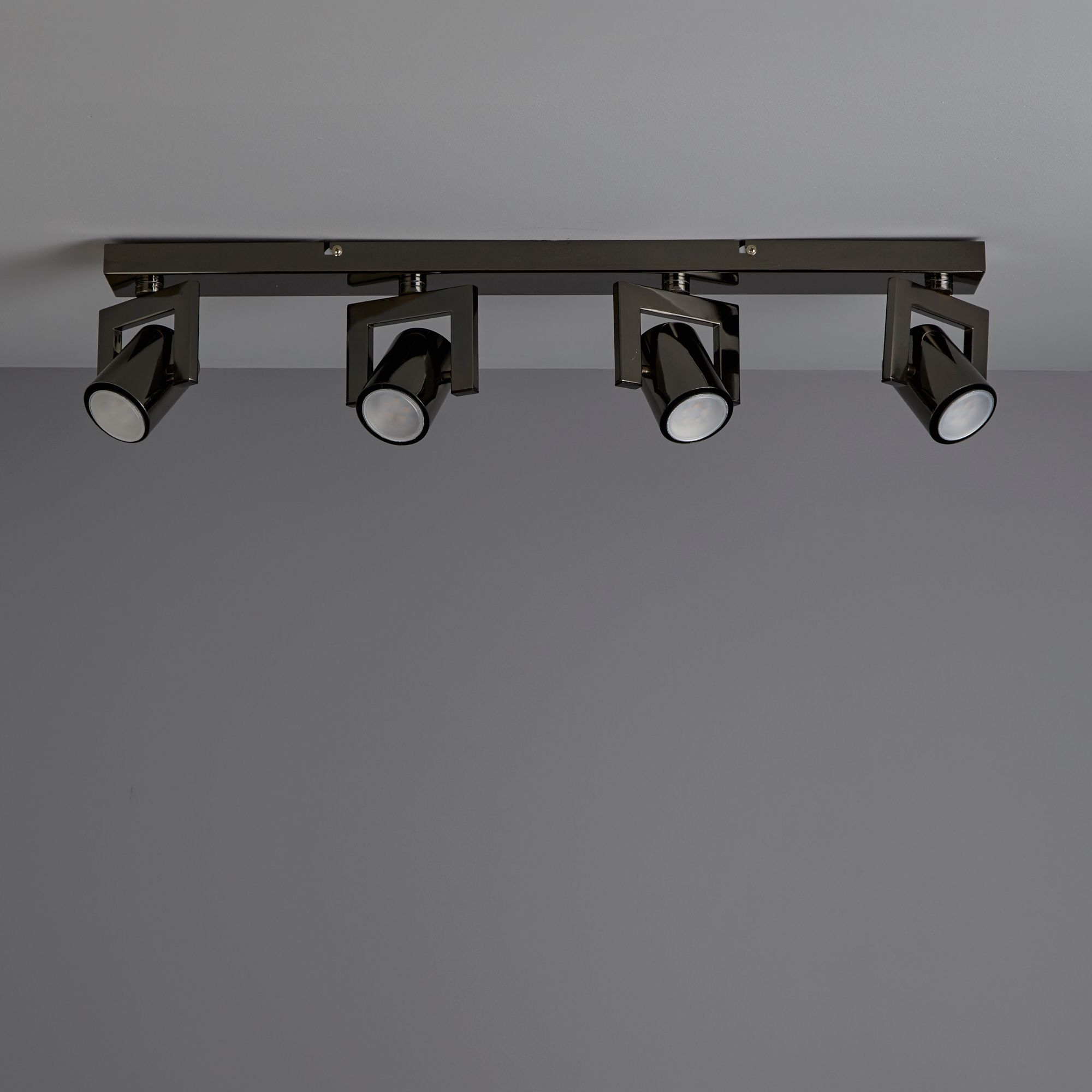Galene Gunmetal effect 4 Light Spotlight | DIY at B&Q