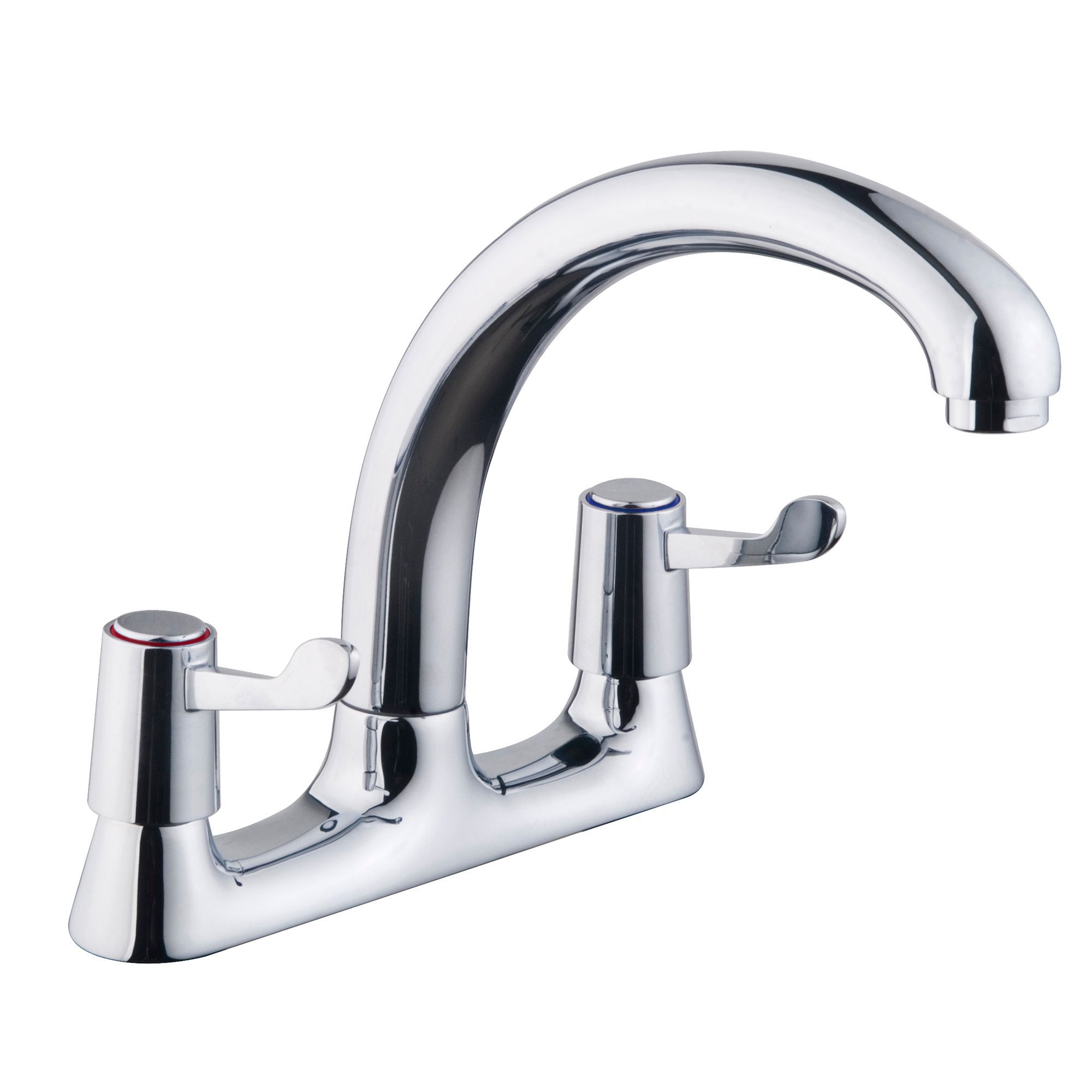 Galleny Chrome effect Kitchen Deck Tap