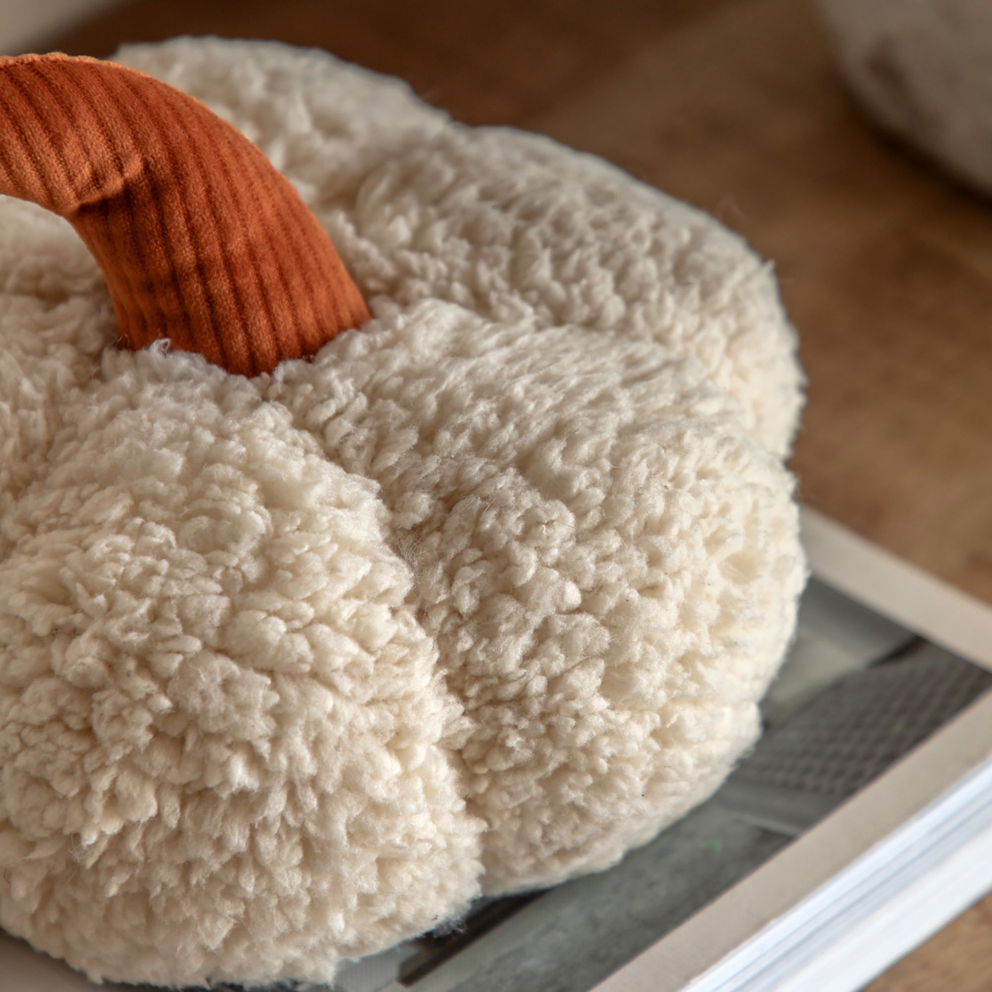 Gallery™ Boucle Cream & Orange Decorative door stop
