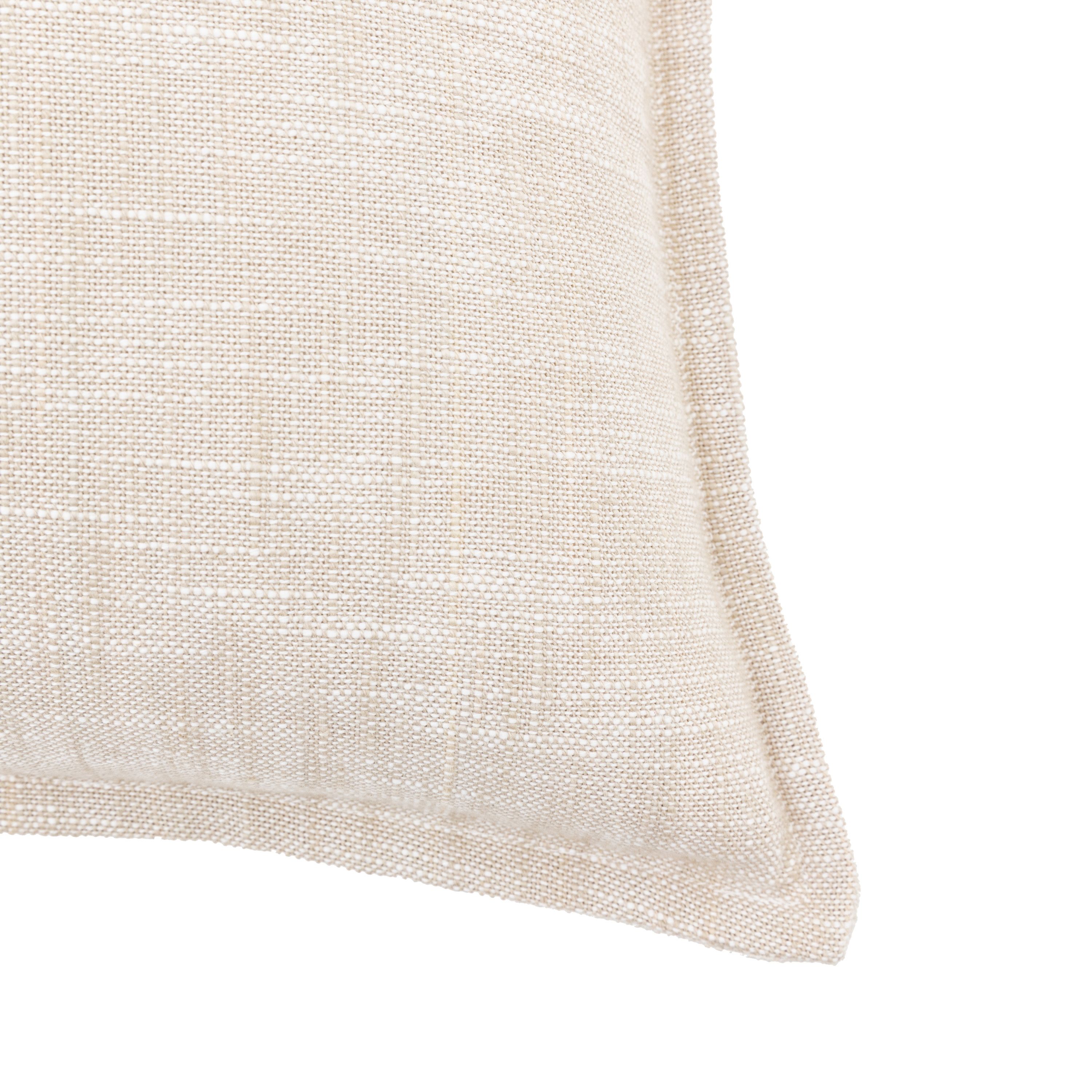 Gallery™ Natural Chambray Indoor Cushion, (L)45cm x (W)45cm