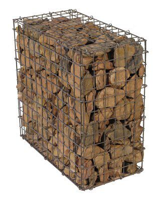 Galvanised Gabion kit, (H)60cm (W)0.6m