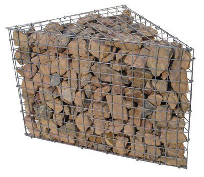 Galvanised Gabion kit, (H)60cm