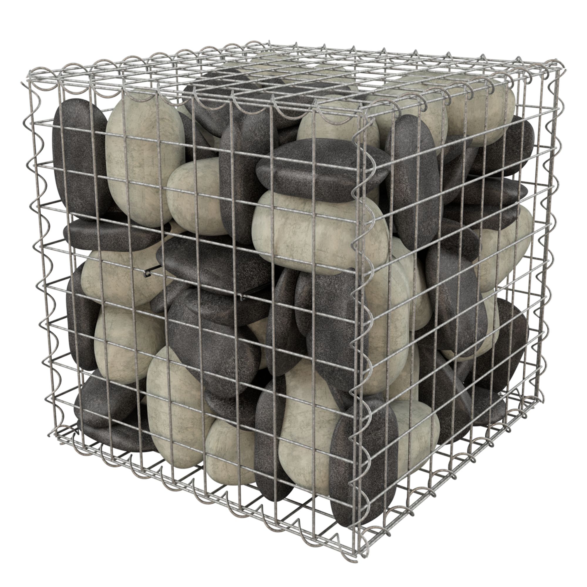 Galvanised steel wire Gabion kit, (H)45cm (W)0.45m